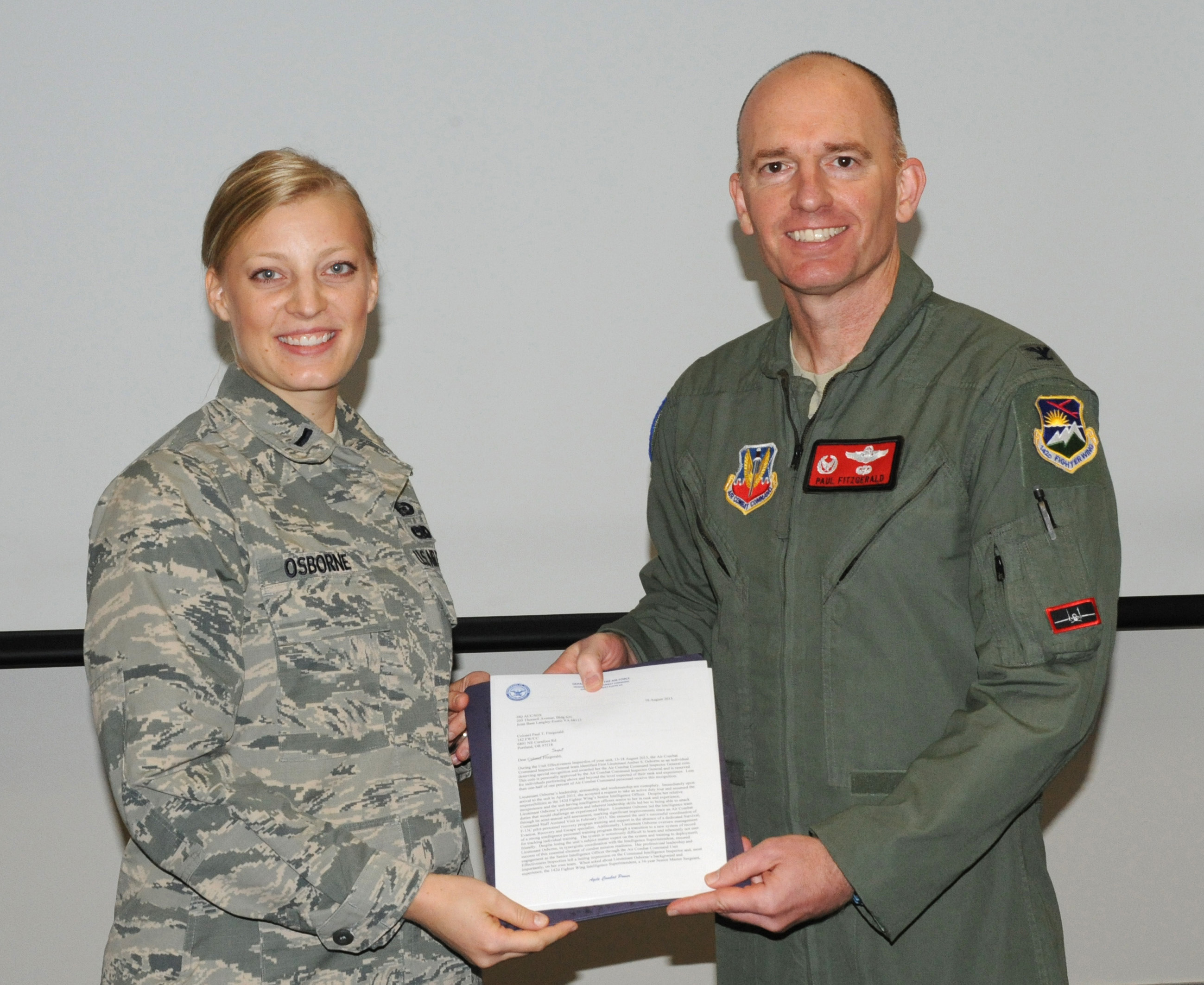 Fighter Wing Assessed by Inspection Team > 142nd Wing > Article Display