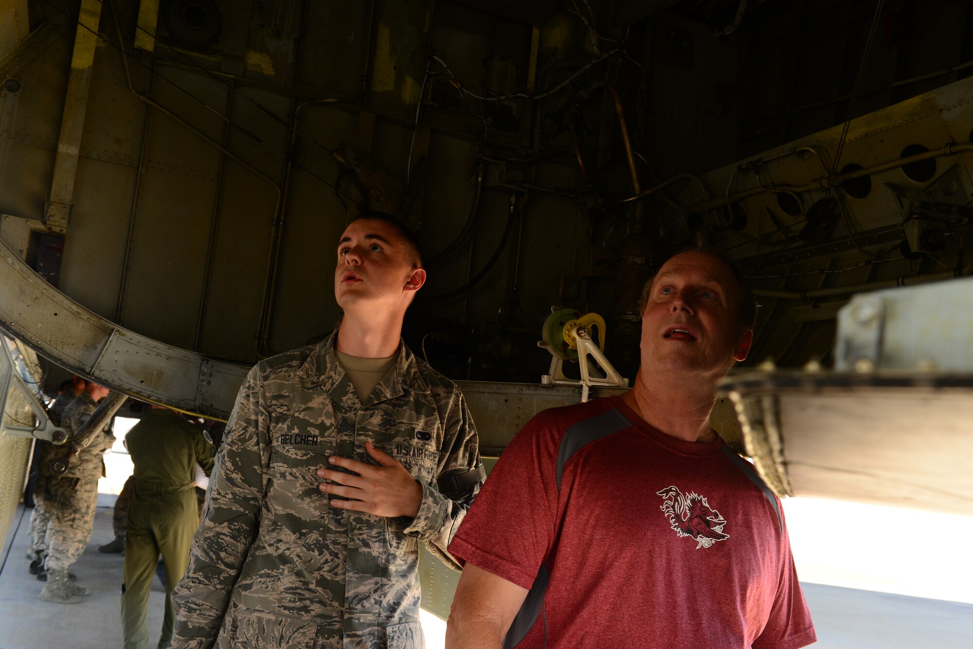 Warrior Huddle Day showcases mission, Airmen with B-52 display ...