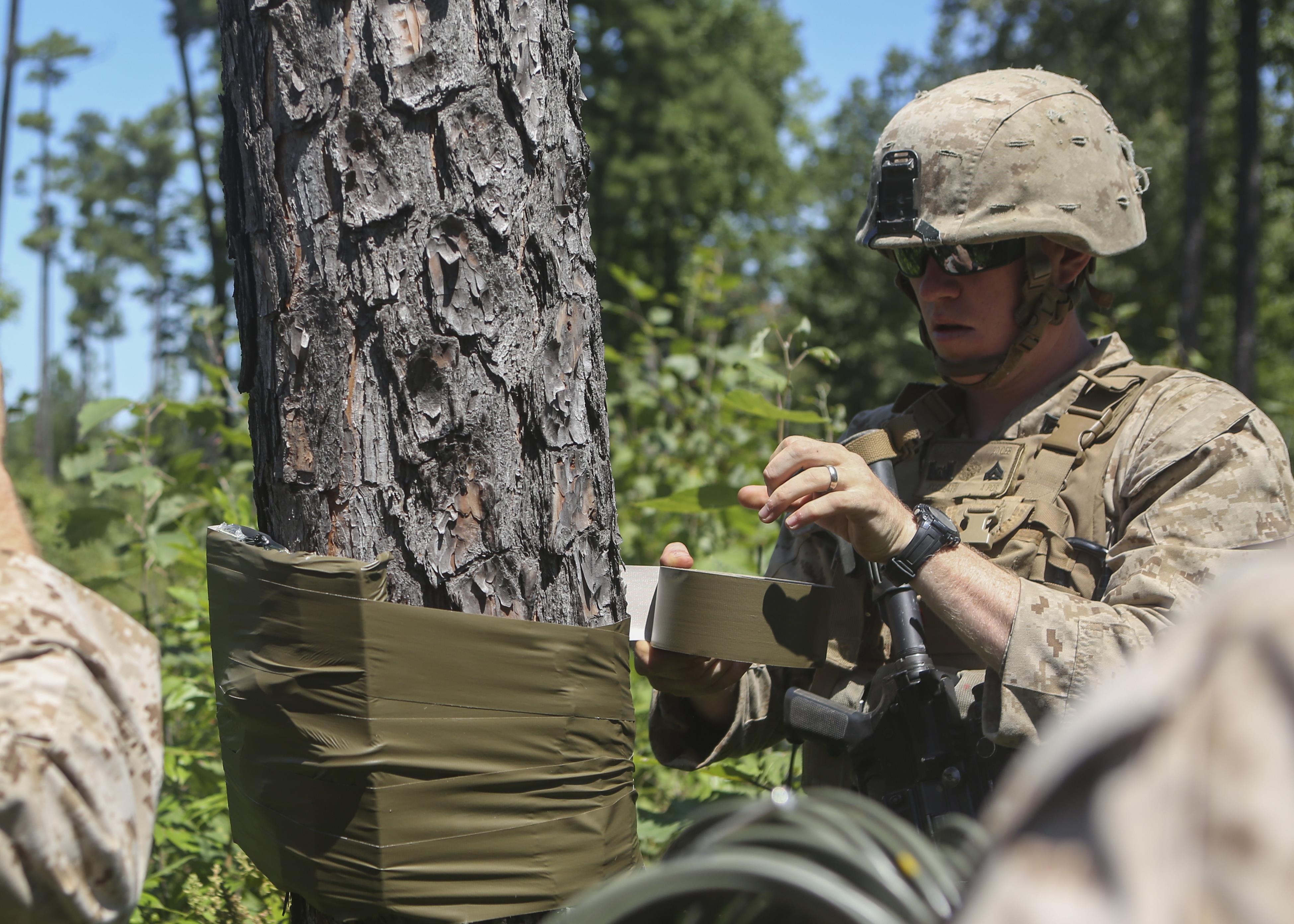 2nd CEB brings down trees during demolition range