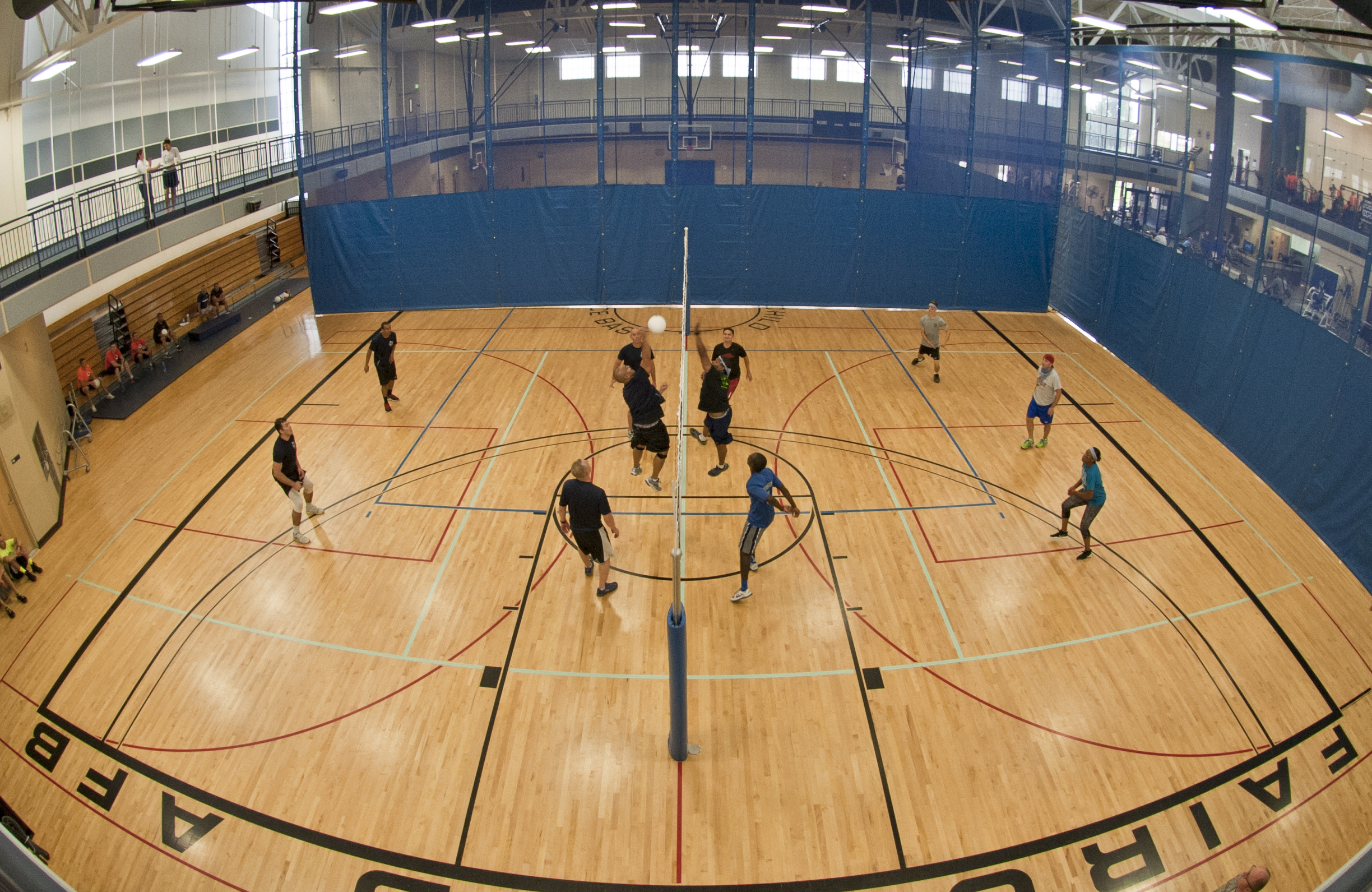 A volleyball face off