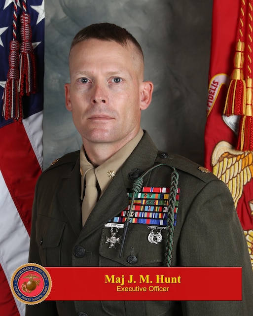 Major John M. Hunt > 1st Marine Division > Biography