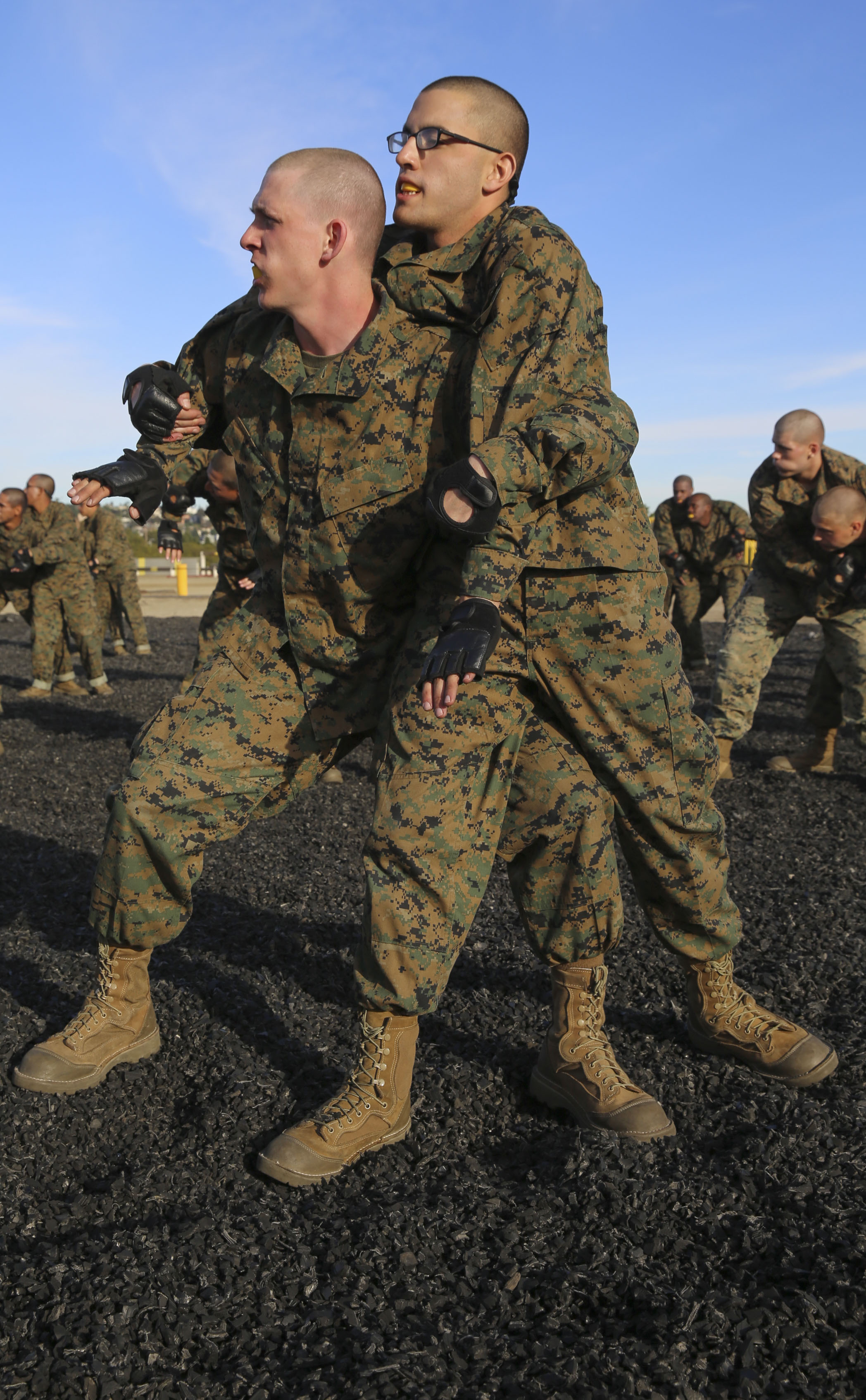 Co. F - MCMAP chokes and counters/knife techniques