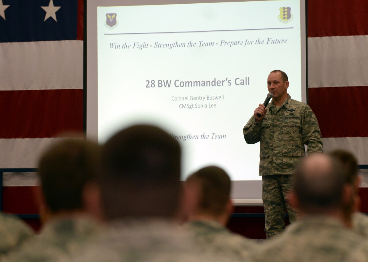 28th BW commander gathers Airmen, discusses winter safety, core values ...