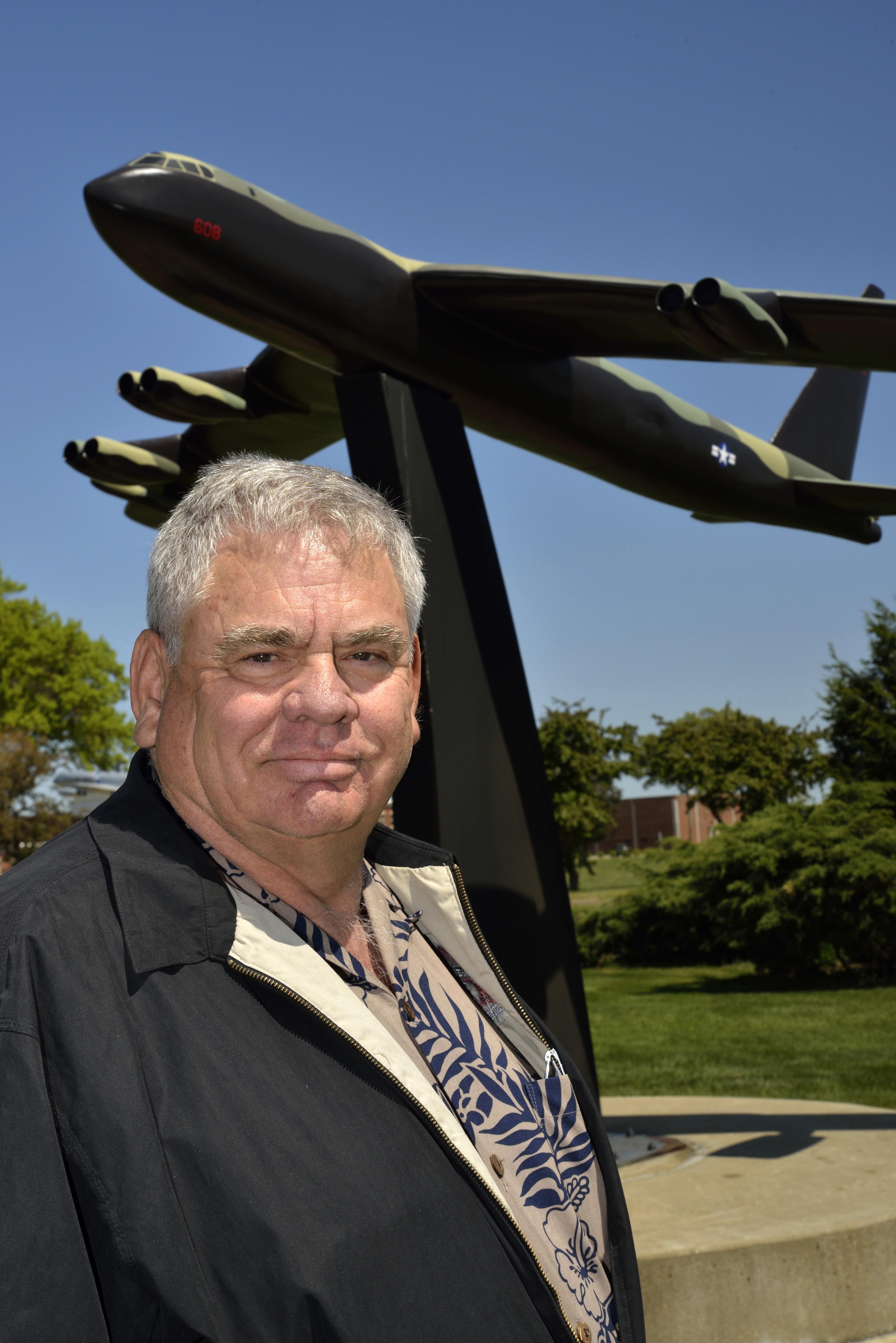 Col. Brown stands by B-52 model