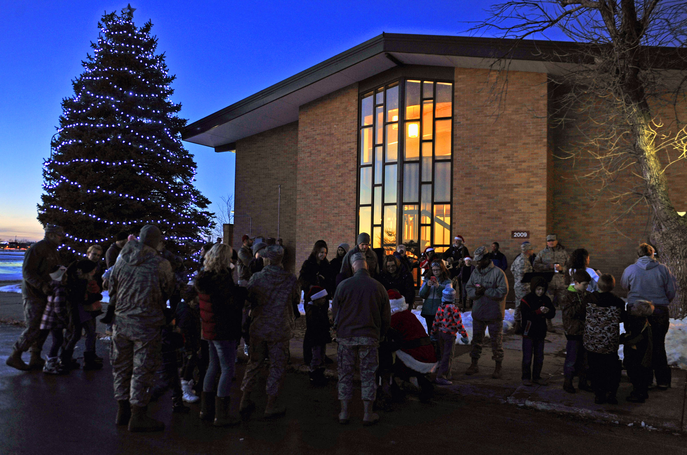 Freedom Chapel lights the night
