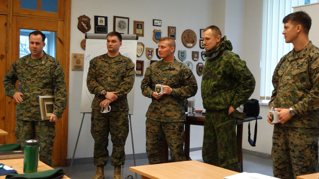Marines from intelligence capabilities in the Baltics