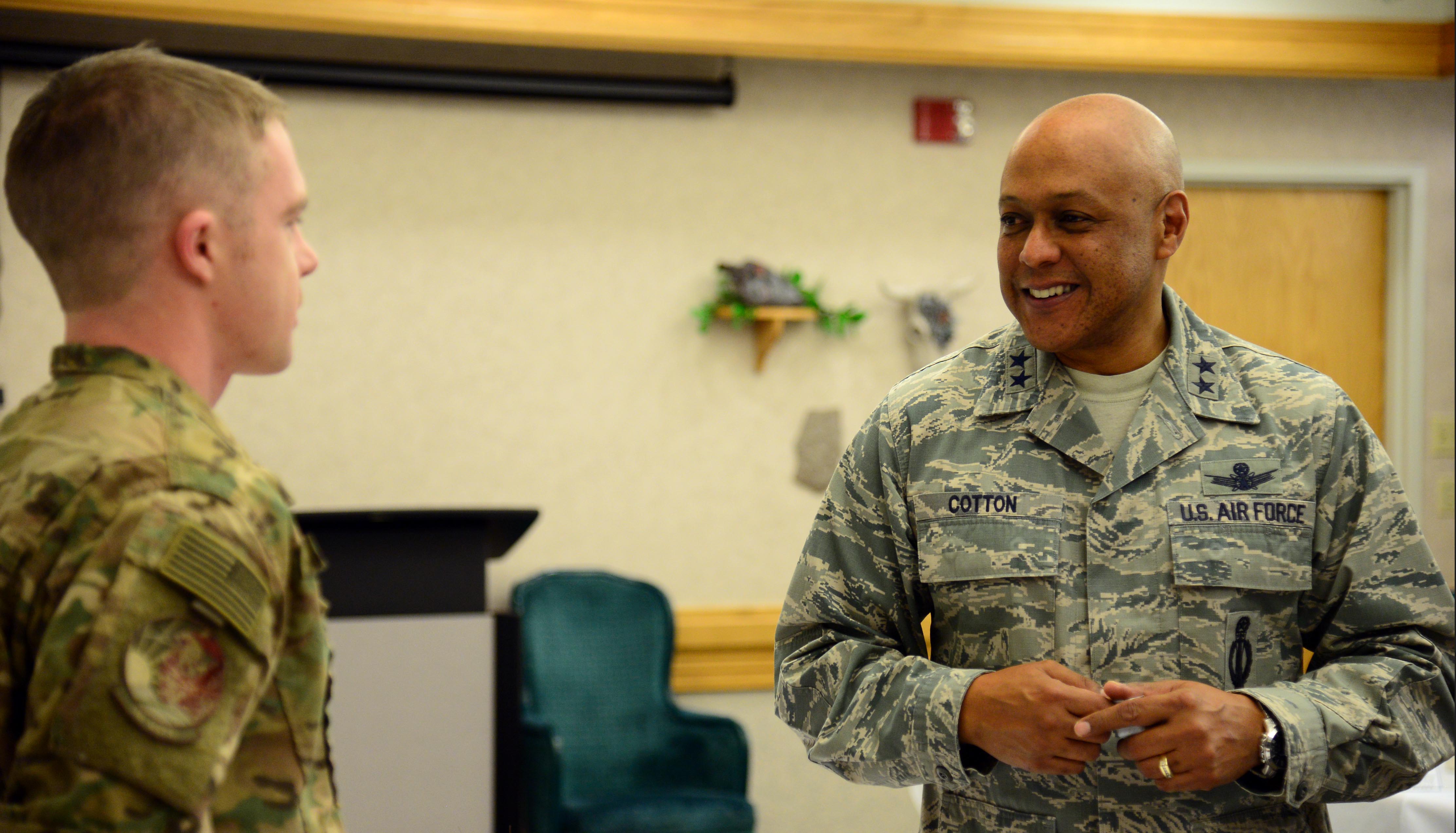 Maj. Gen. Cotton visits Malmstrom AFB