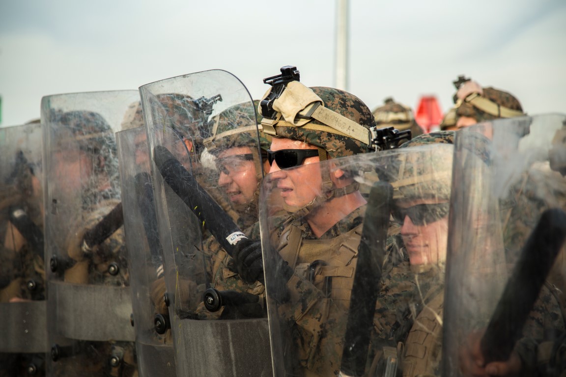Marines Reinforce Simulated Embassy