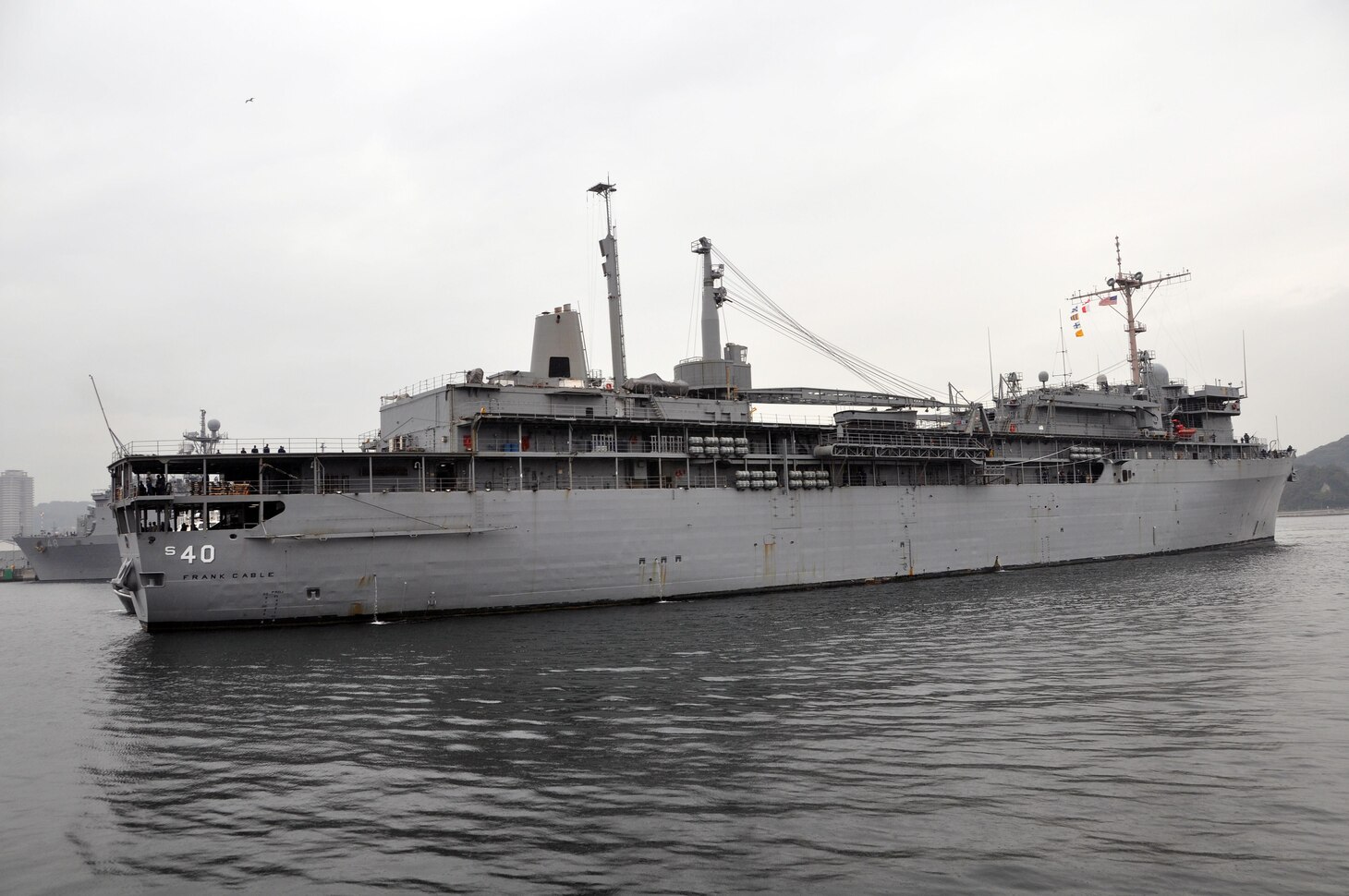 USS Frank Cable, a Mobile Repair Facility for the Fleet, Wraps up ...