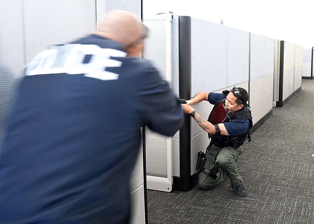 Security Forces practices as well as preaches active shooter scenario