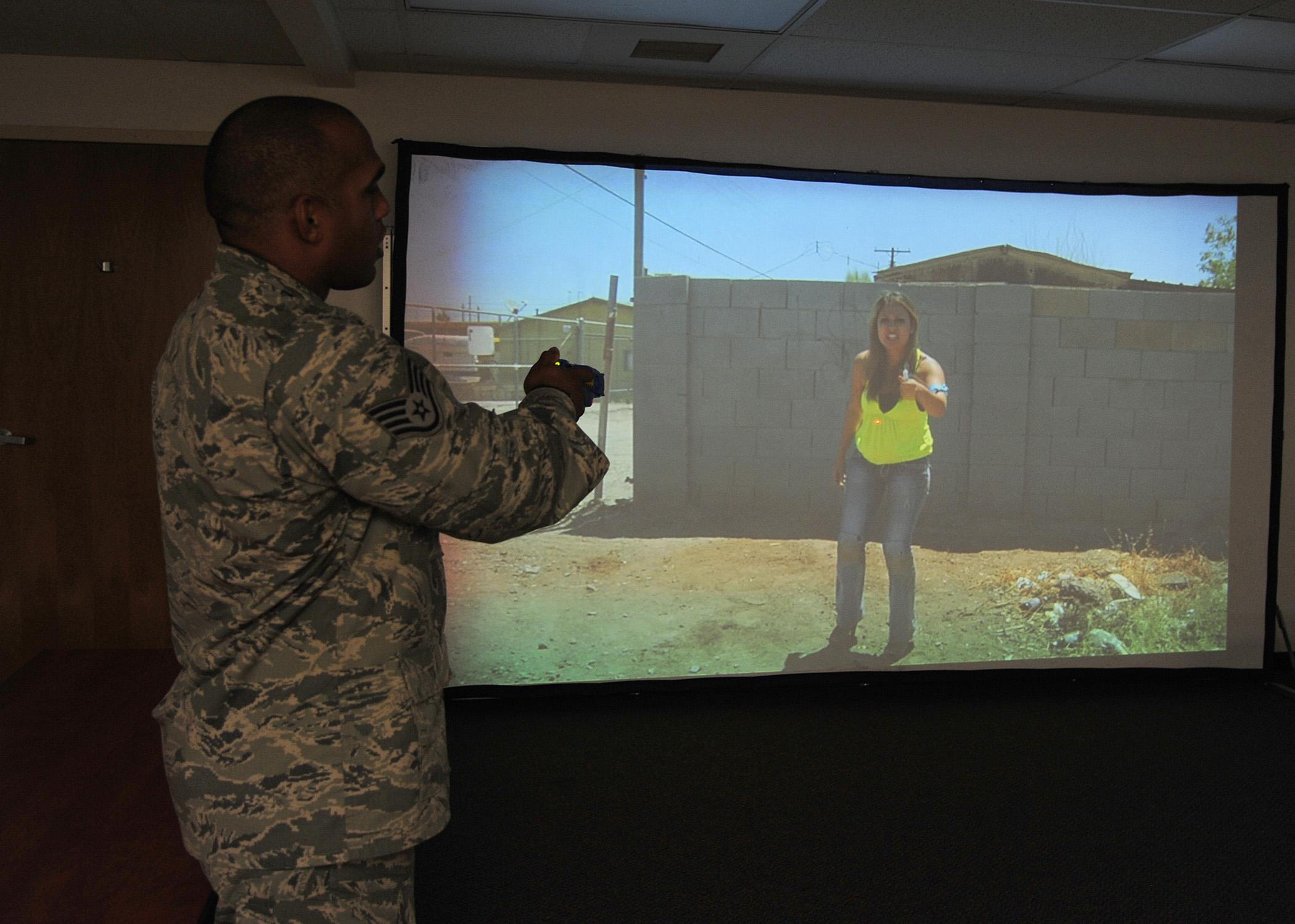 VirTra simulator: prepares Airmen for real-world situations ...