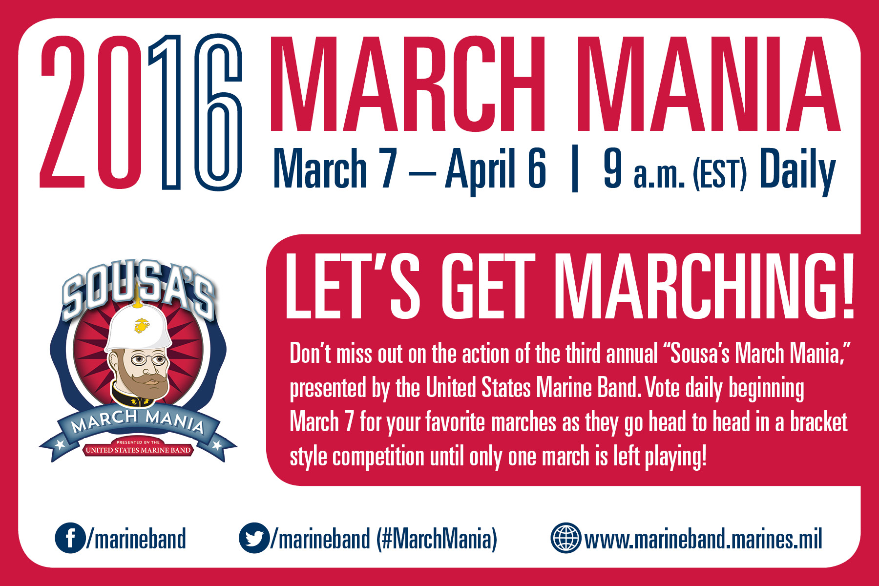 Sousa’s March Mania: Vote for Your Favorite March! > United States ...