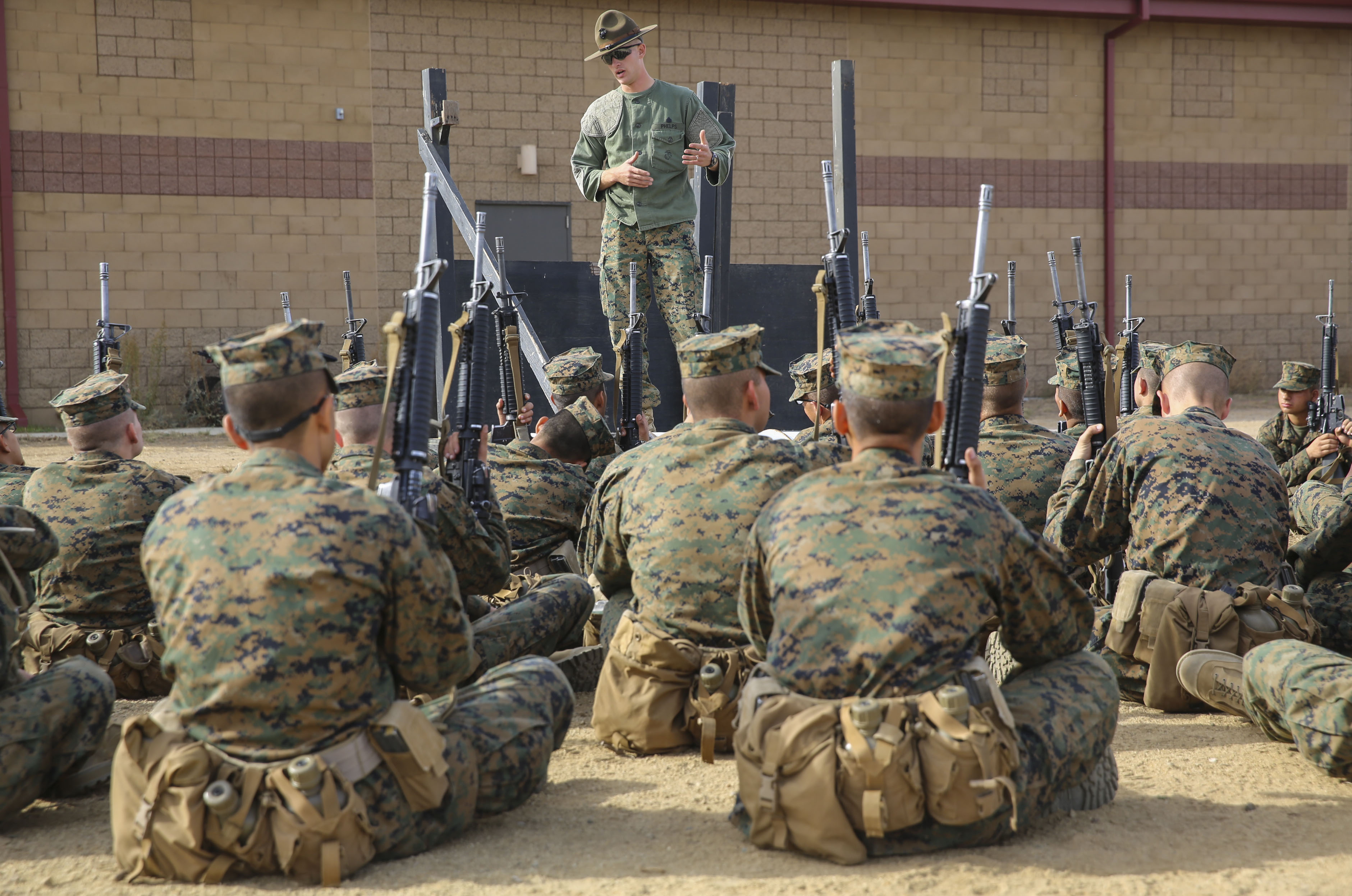 Recruits of Fox Company sight in on Grass Week