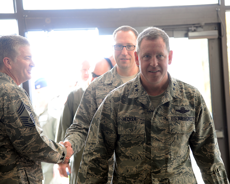 19th Air Force commander tours the 149th Operations Group