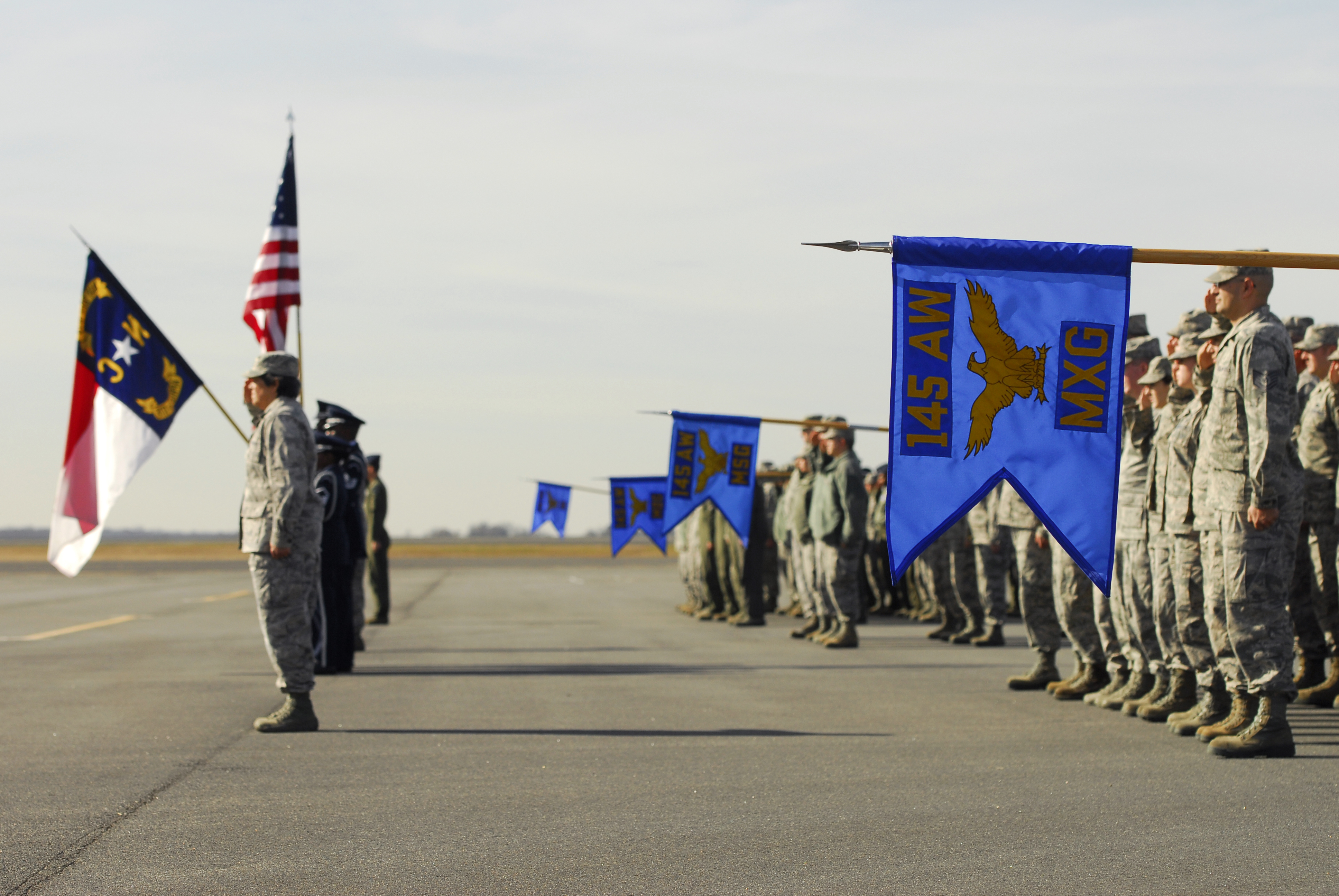 145 AW recognizes Airmen for outstanding performance during ramp formation