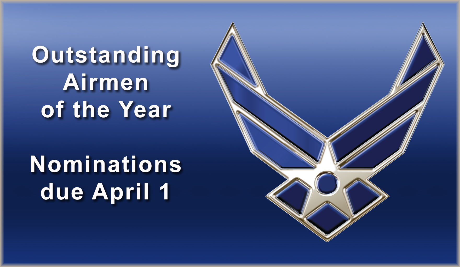 Nominations sought for 2016 12 Outstanding Airmen of the Year Award ...