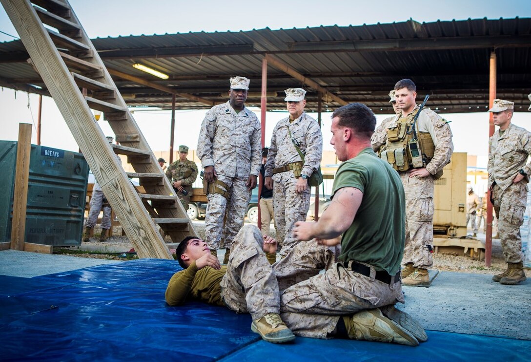 Marine Top Leaders Visit Devil Dogs in Iraq During Holidays