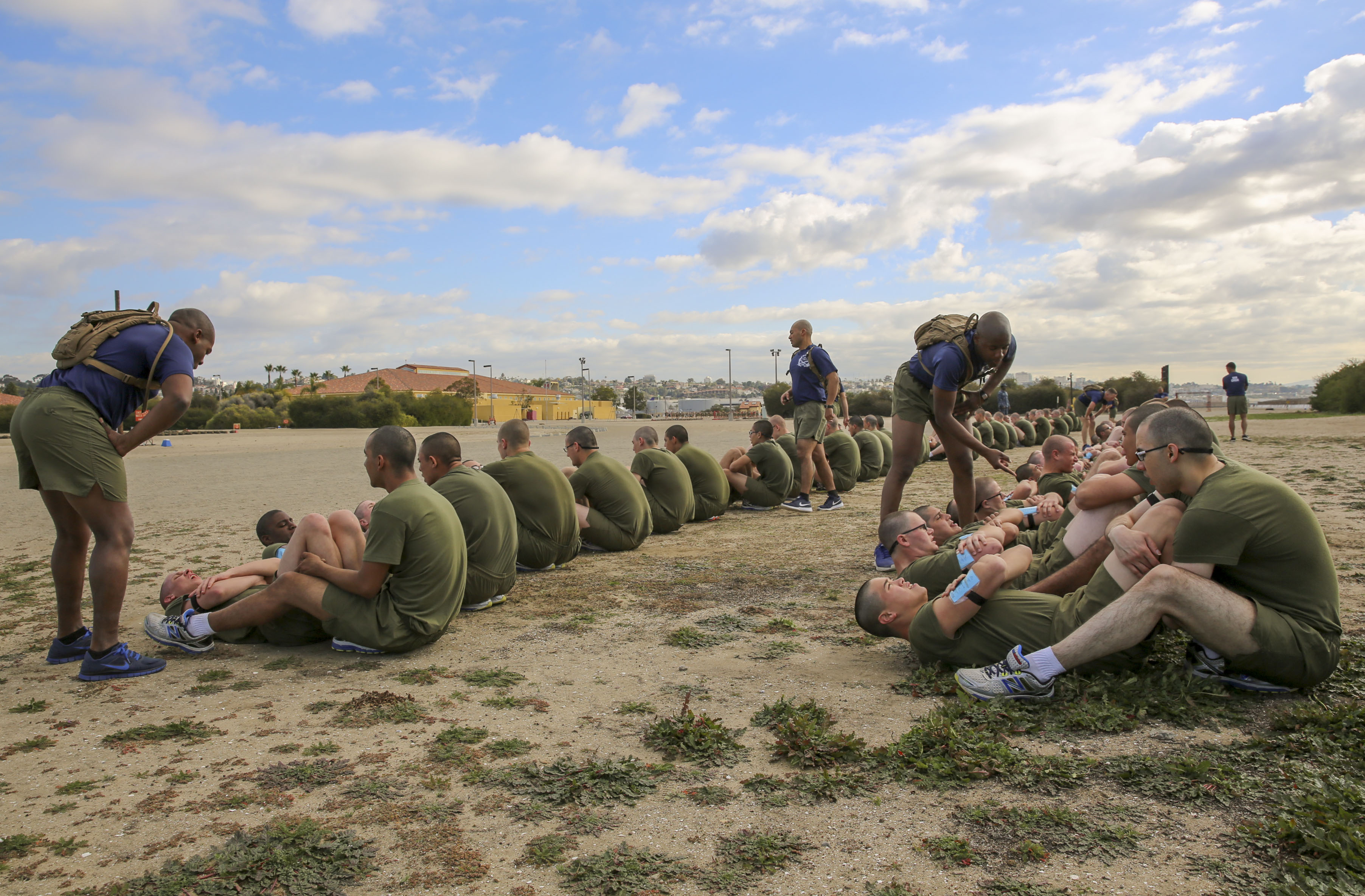 India Company recruits conduct more physical training