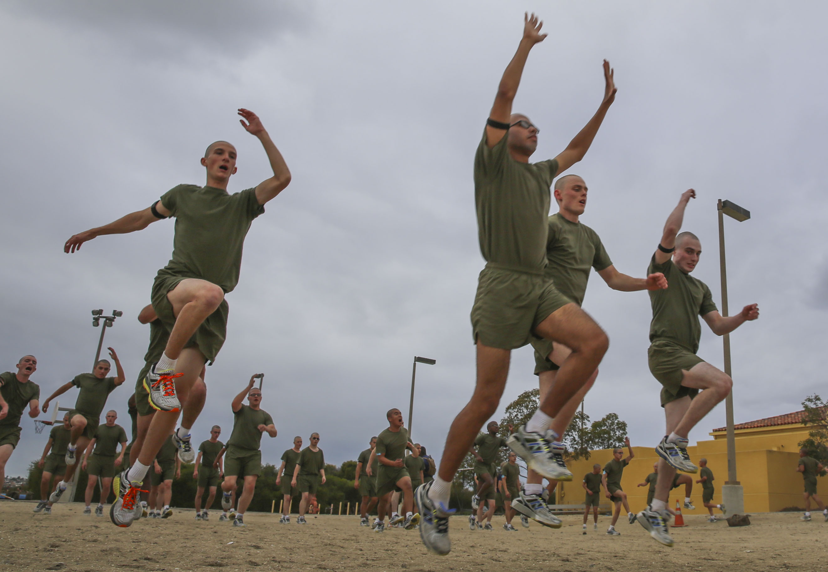 India Company recruits conduct more physical training