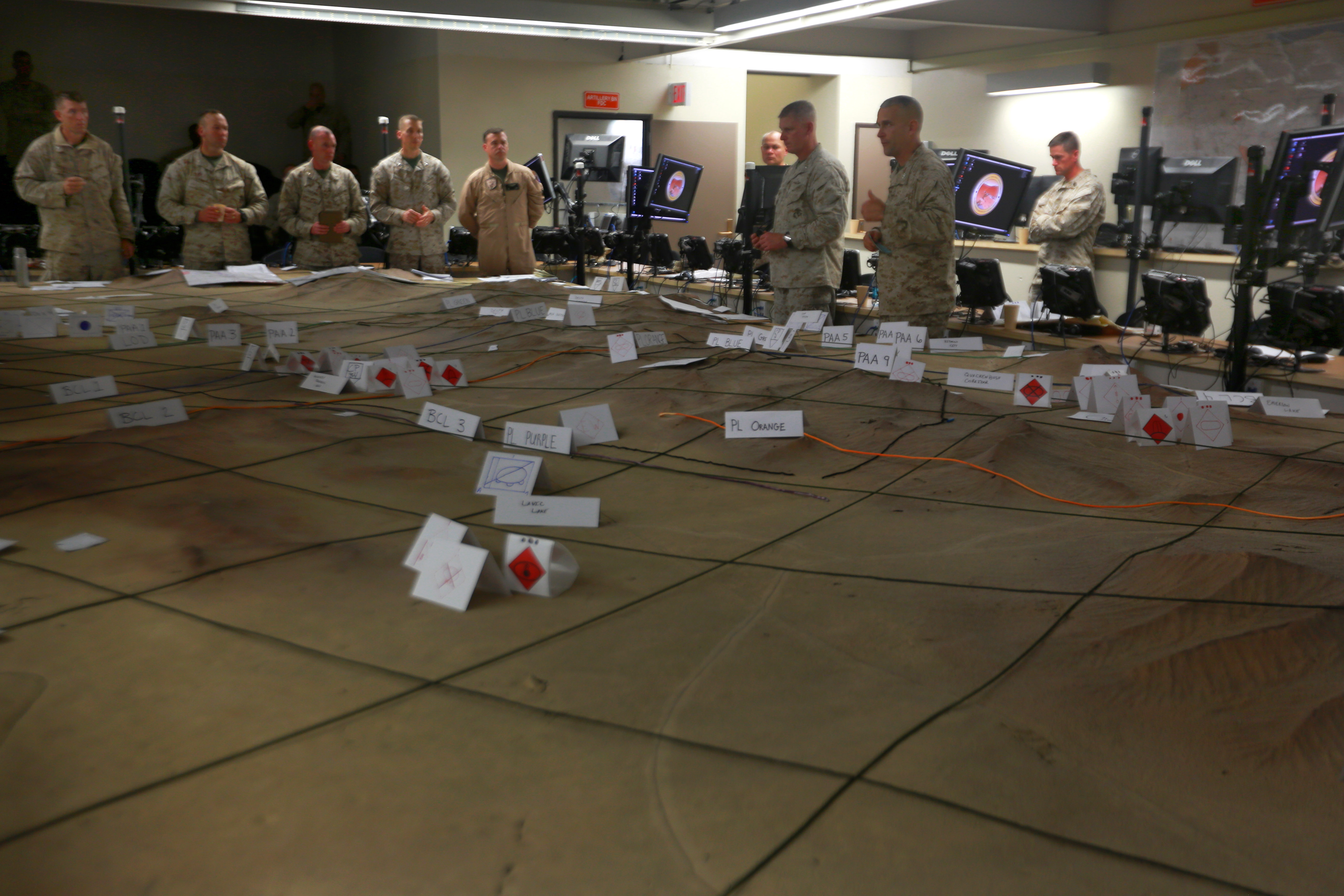 Marine Corps Col. David L. Odom, right, commander of Special Purpose ...