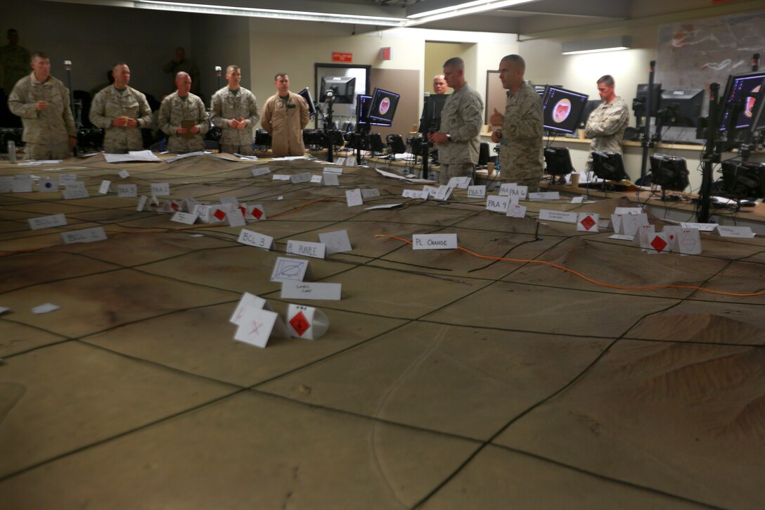Marine Corps Col. David L. Odom, right, commander of Special Purpose ...
