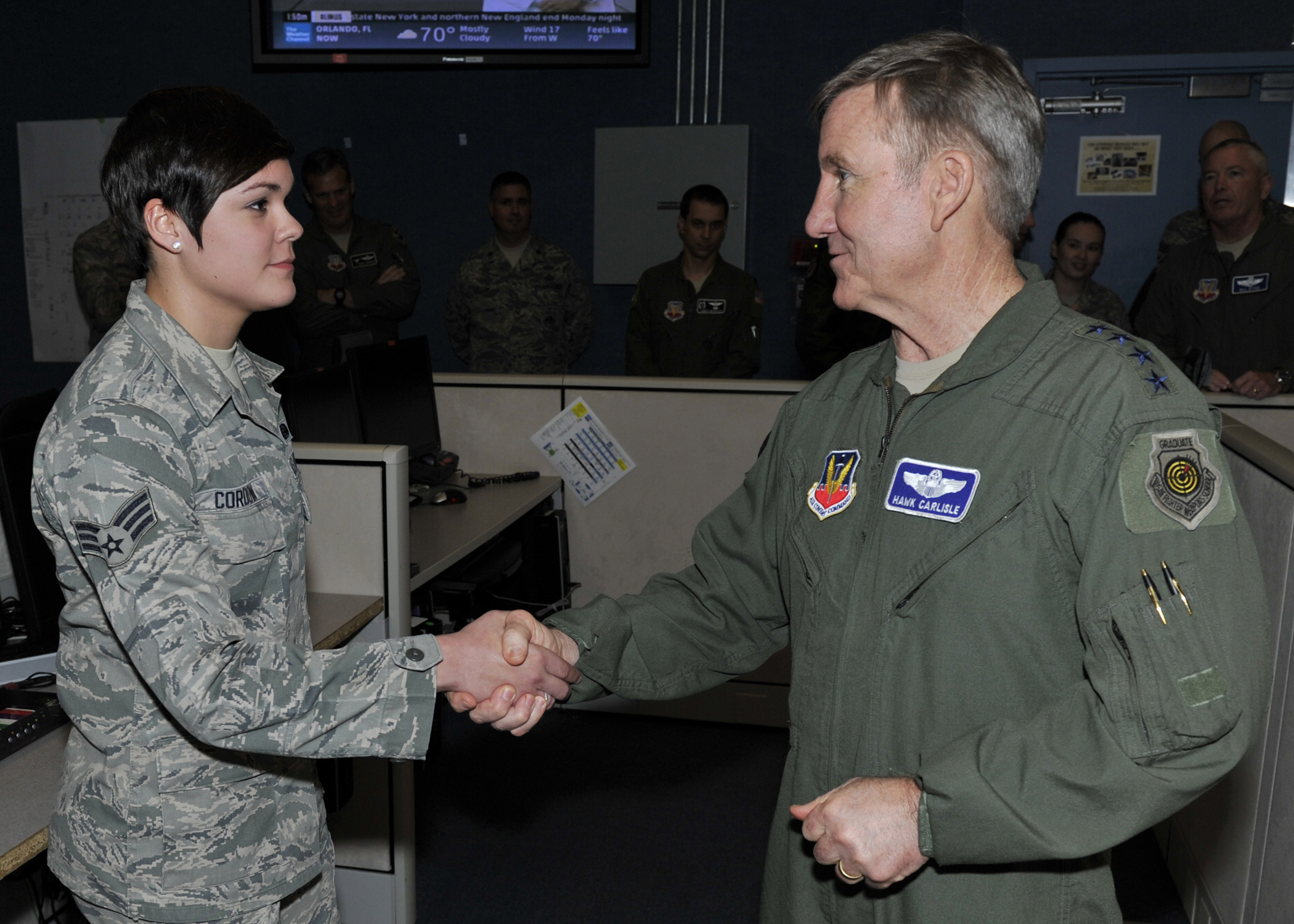 ACC/CC visit to 601st AOC
