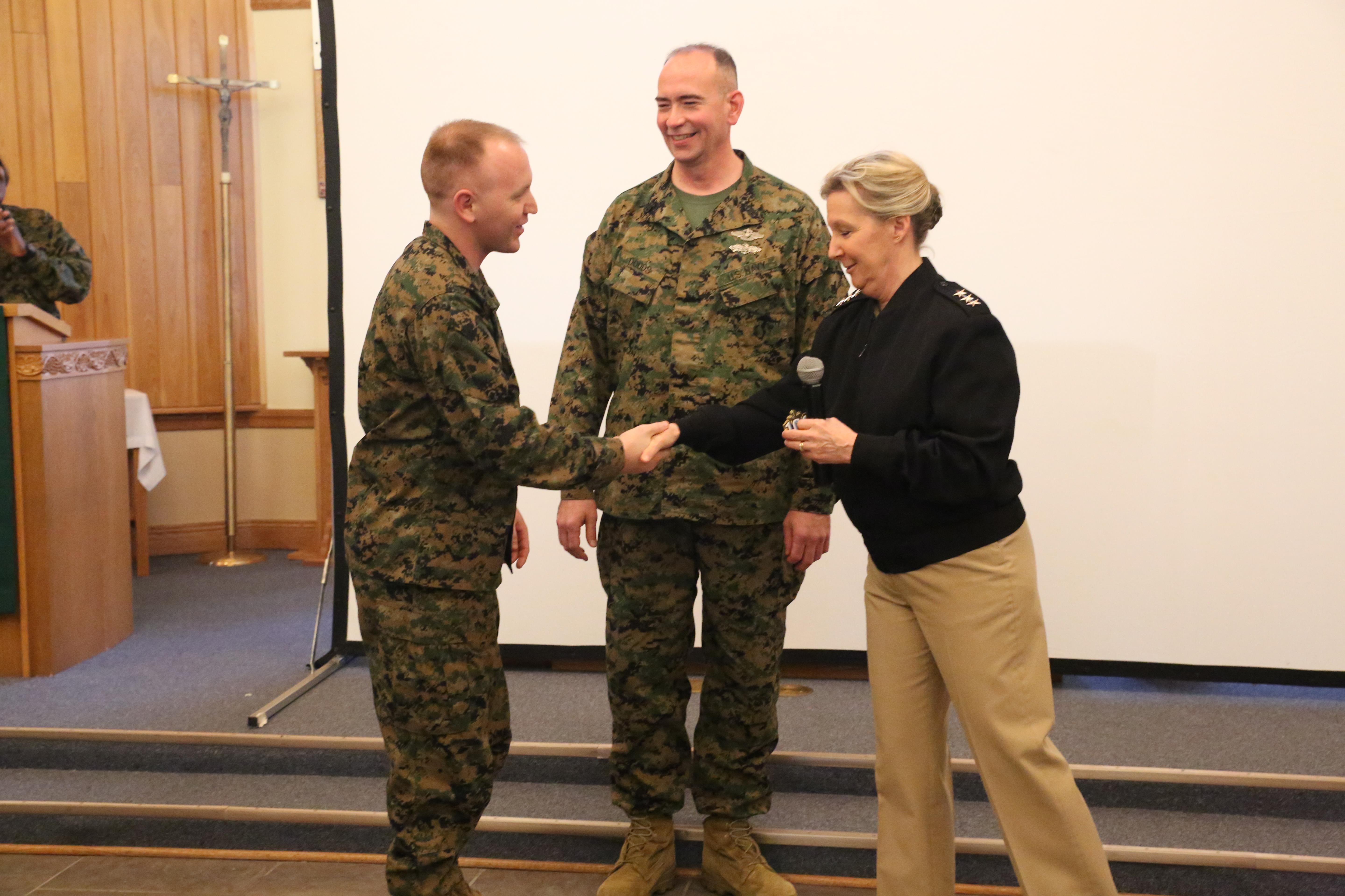 Navy Reserve vice admiral visits chaplains and religious program ...