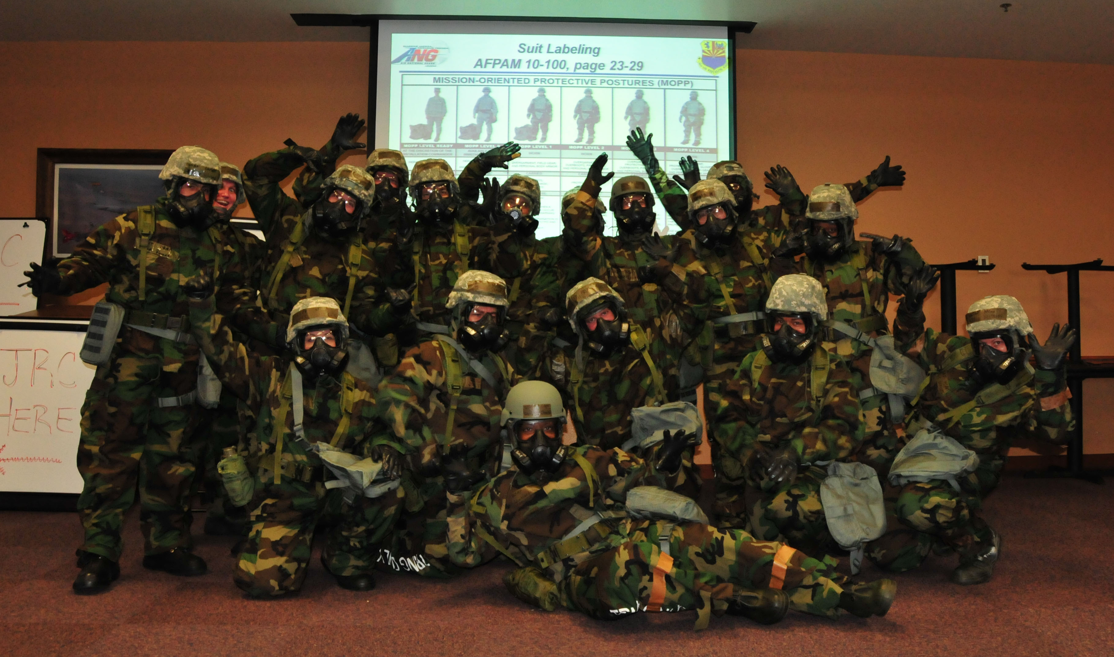 Suit, Boots, Mask, Gloves...MOPP 4!