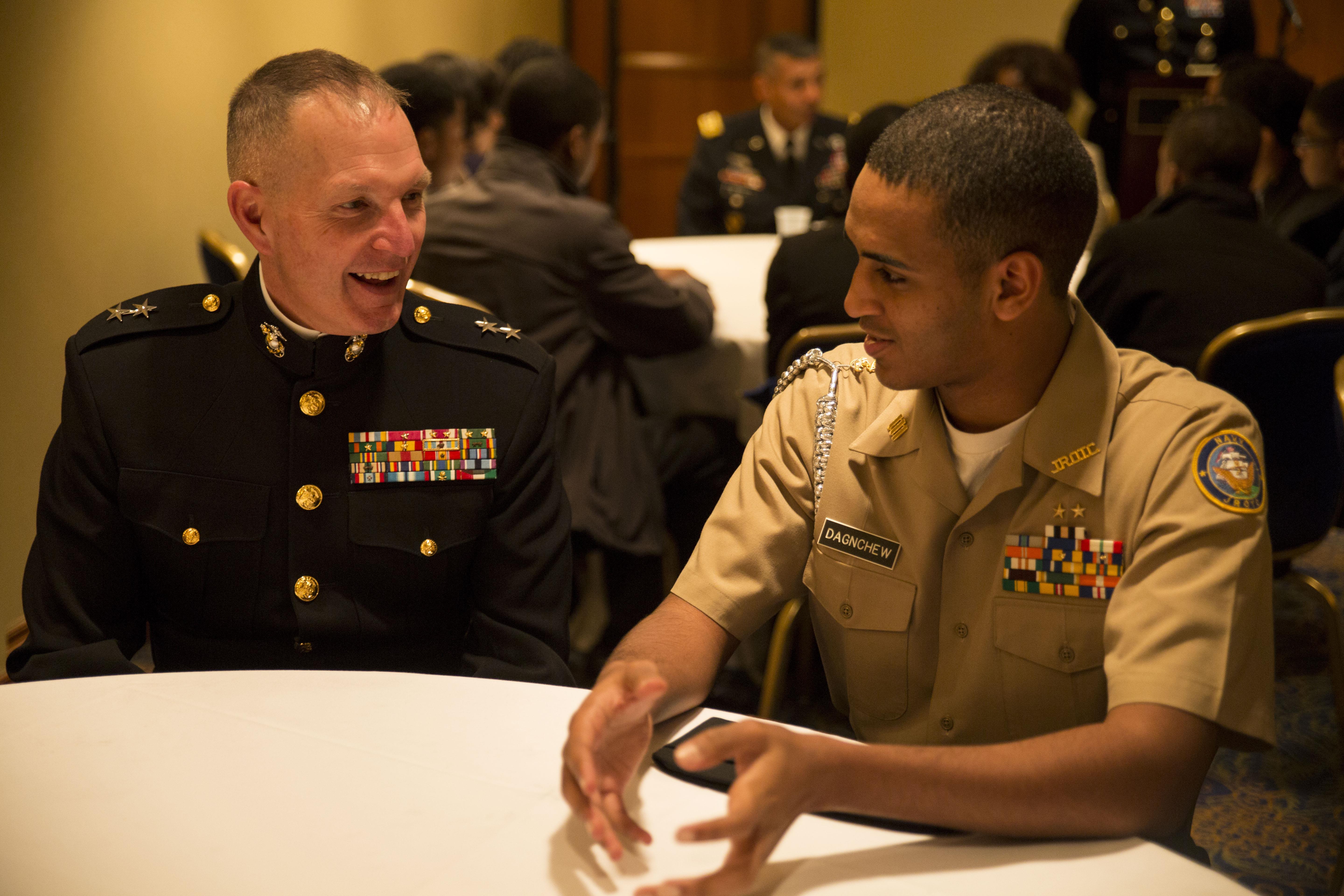 Marines Mentor Students at BEYA