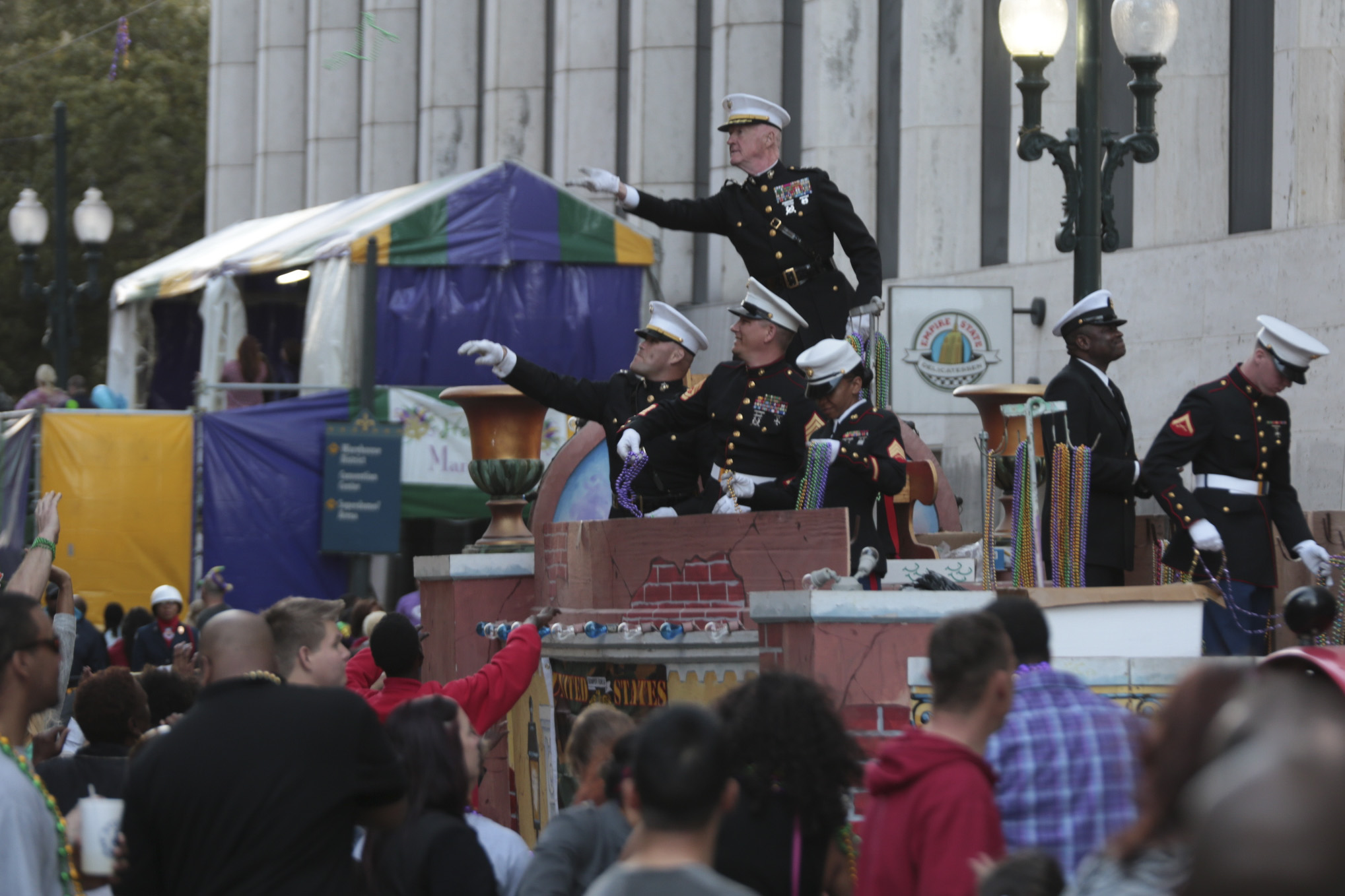 Marine Forces Reserve and the Legion of Mars Group at the Krewe of Alla ...