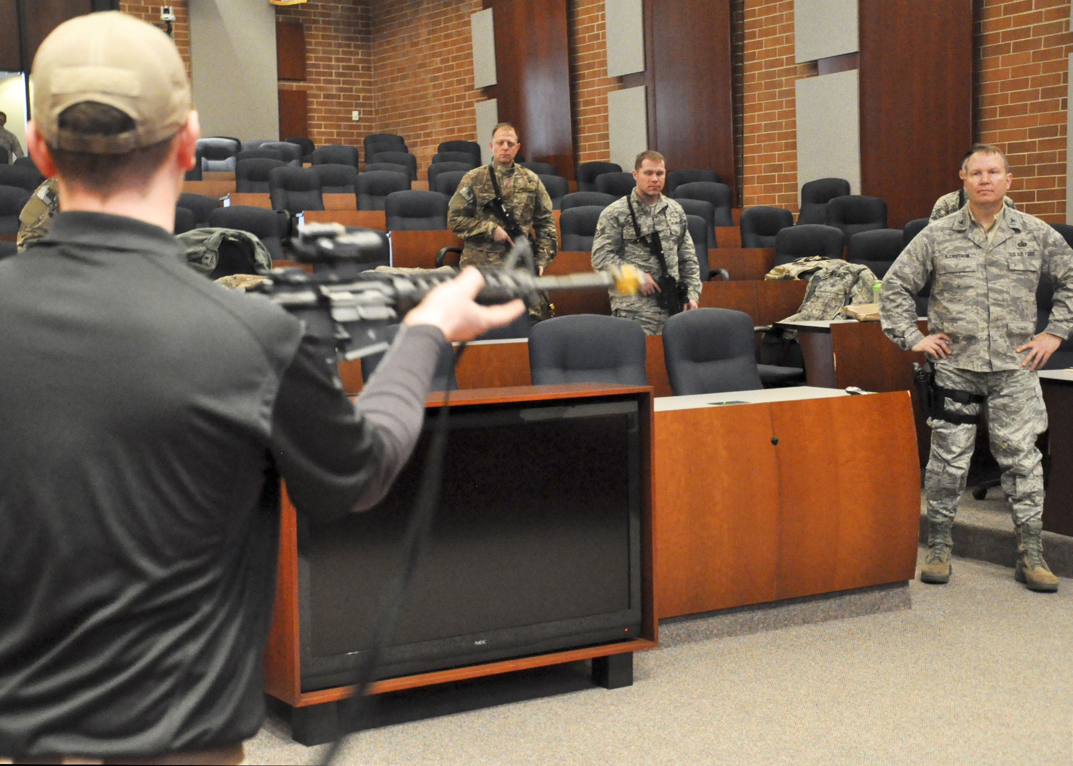 Airmen complete pre-deployment training at the USAF Expeditionary ...