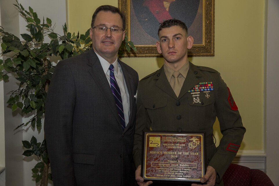 Sgt. Jacob Bublitz receives 2014 Service Member of the Year Award > 2nd ...
