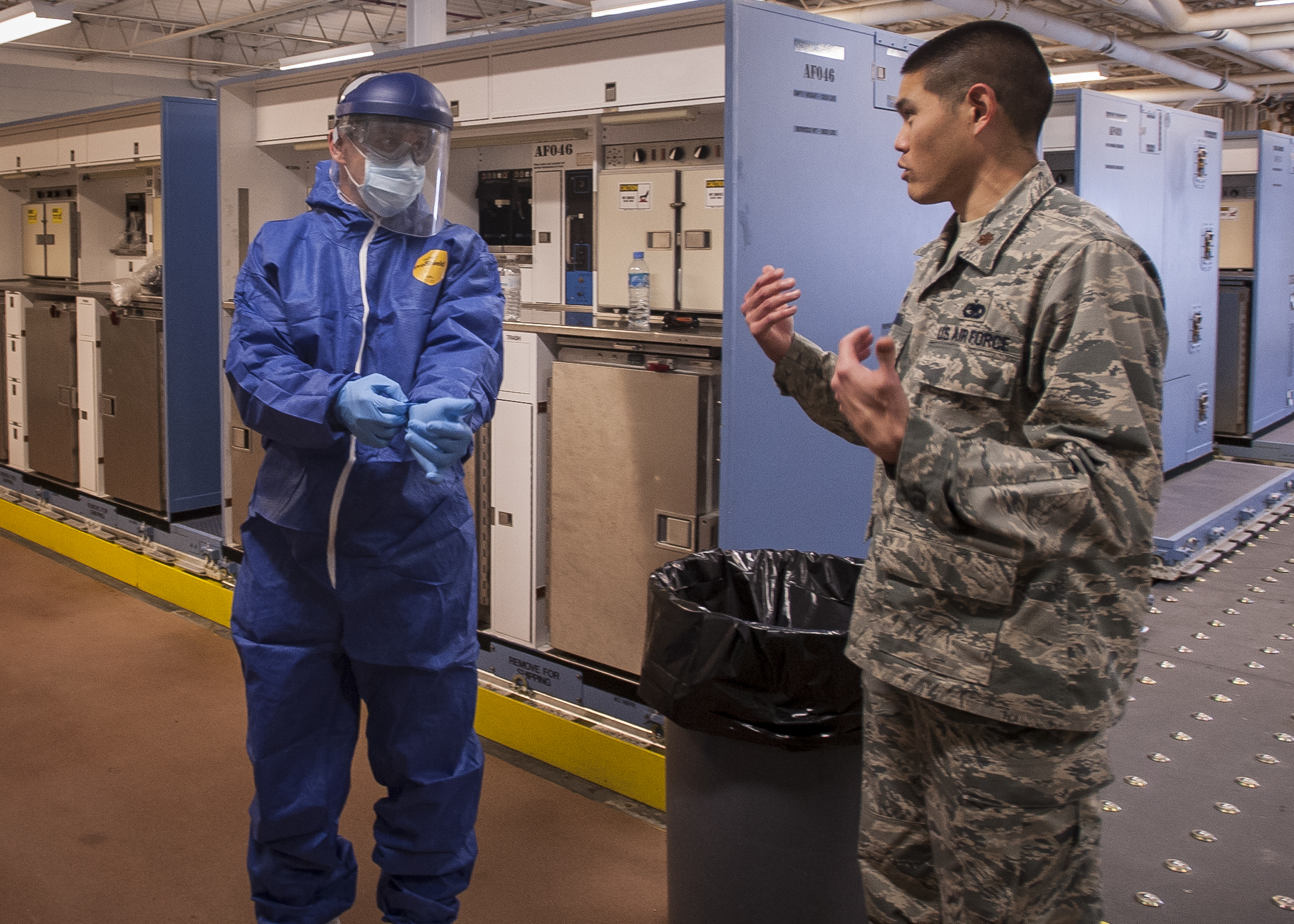437th leadership practice with PPE at APS > Joint Base Charleston ...