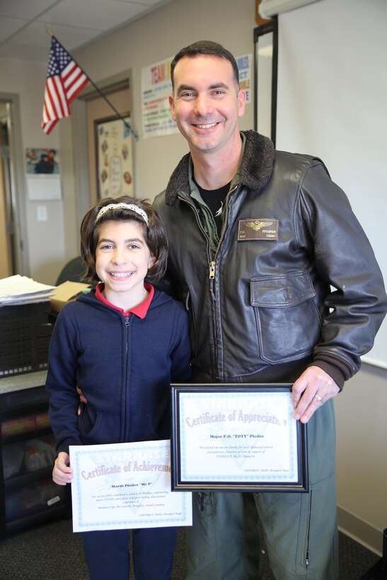 Silver Eagle visits STARBASE students