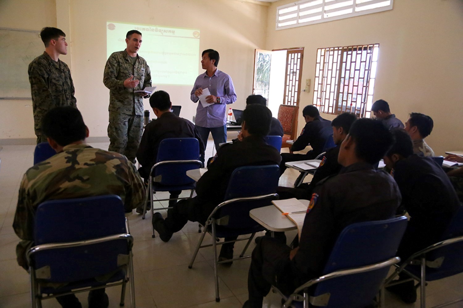 11th MEU CBRN Trains in Cambodia