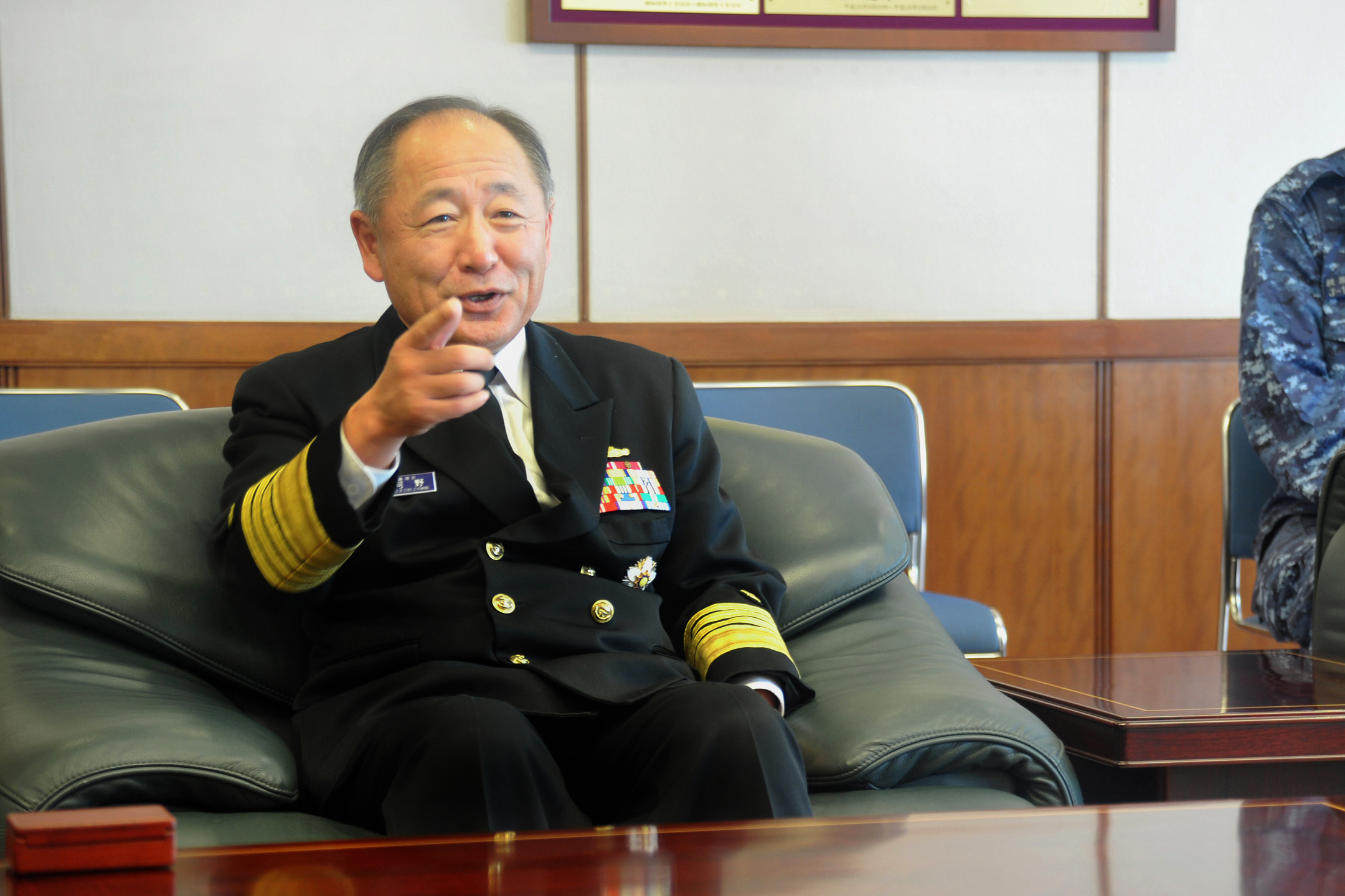 Japanese Navy Admiral Katsutoshi Kawano, chief of staff, Joint Staff ...