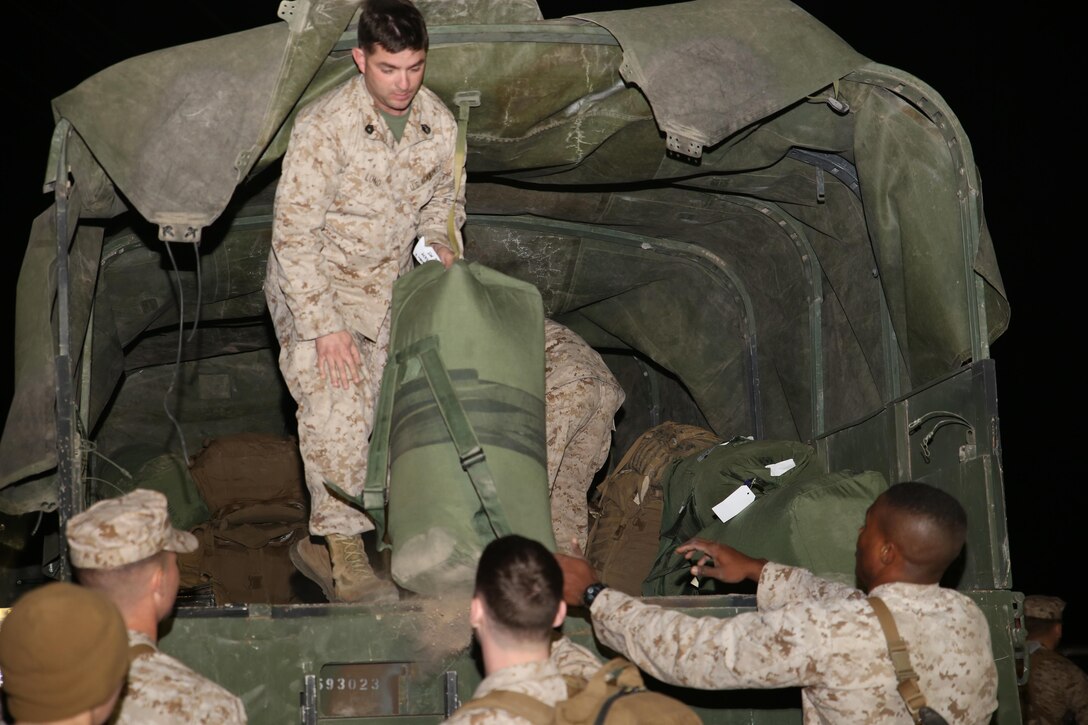 Integrated Task Force Marines, Sailors depart to Twentynine Palms