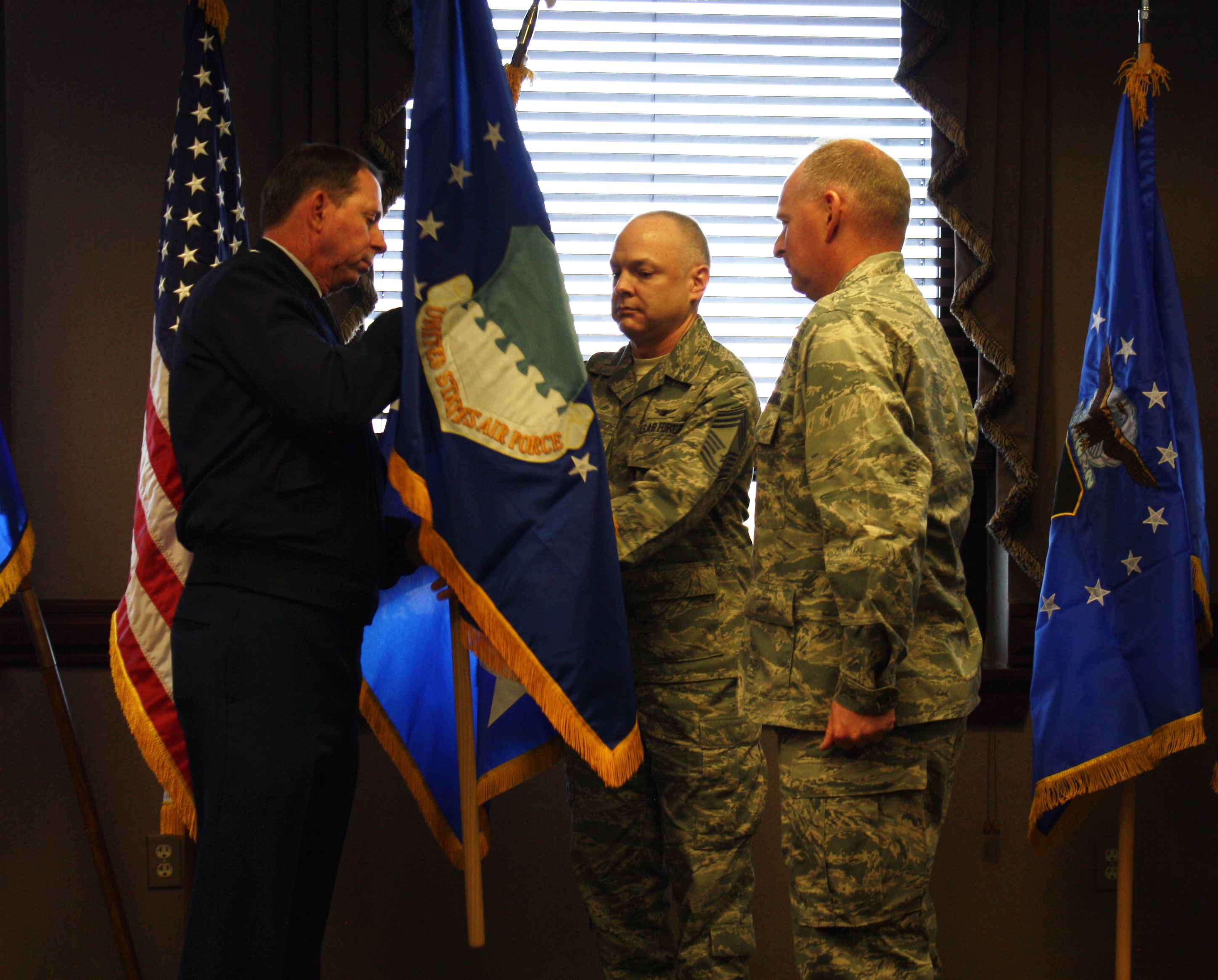 Maj. Gen. John N.T. Shanahan and Col. Michael S. Stevenson