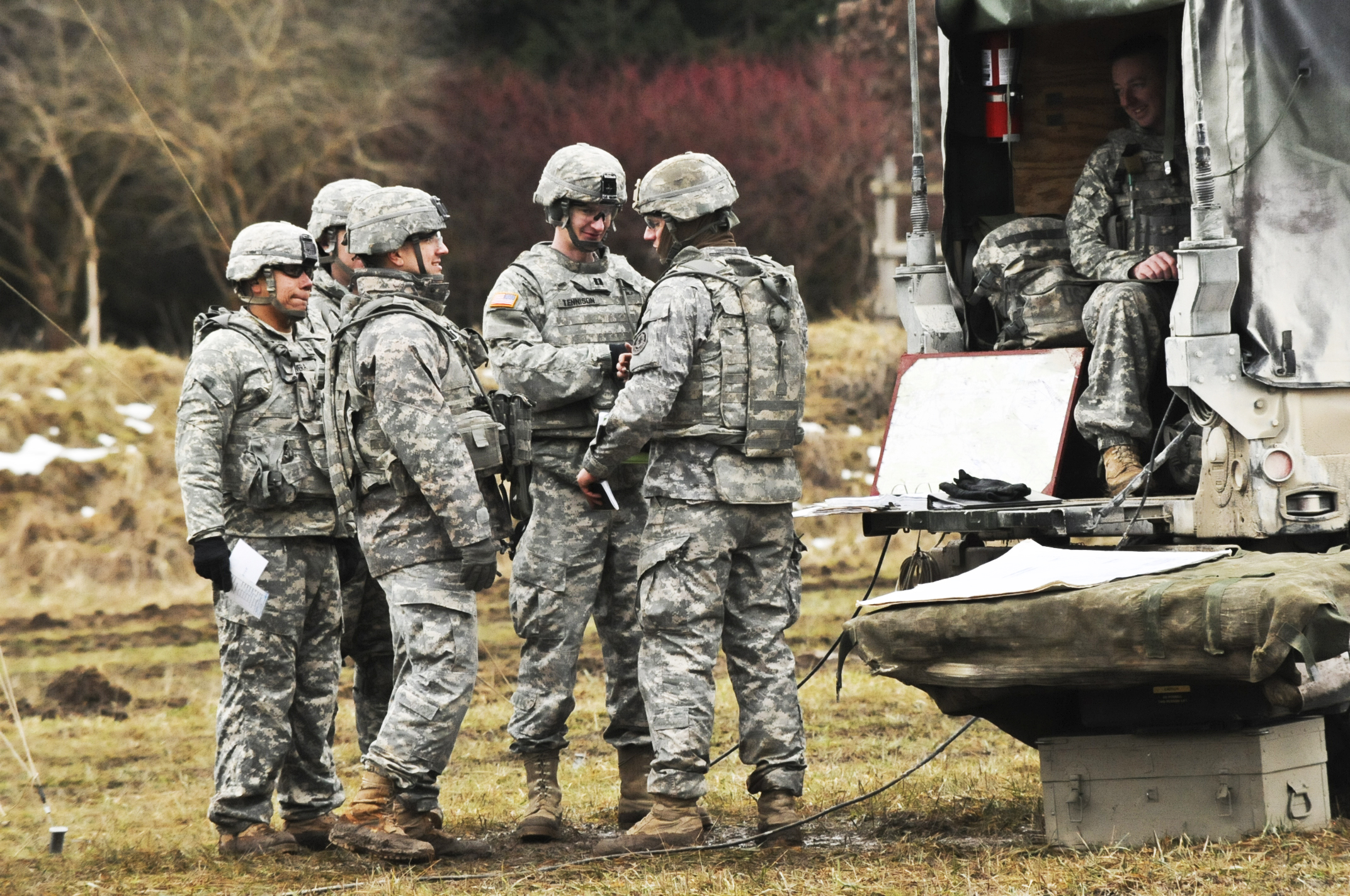 U.S. Army soldiers conclude a live-fire exercise with their M777 ...