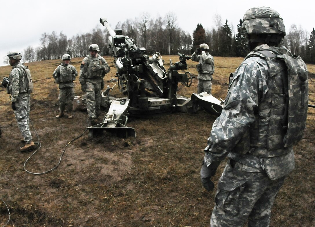 U.S. Army soliders participate in a live-fire exercise on the ...