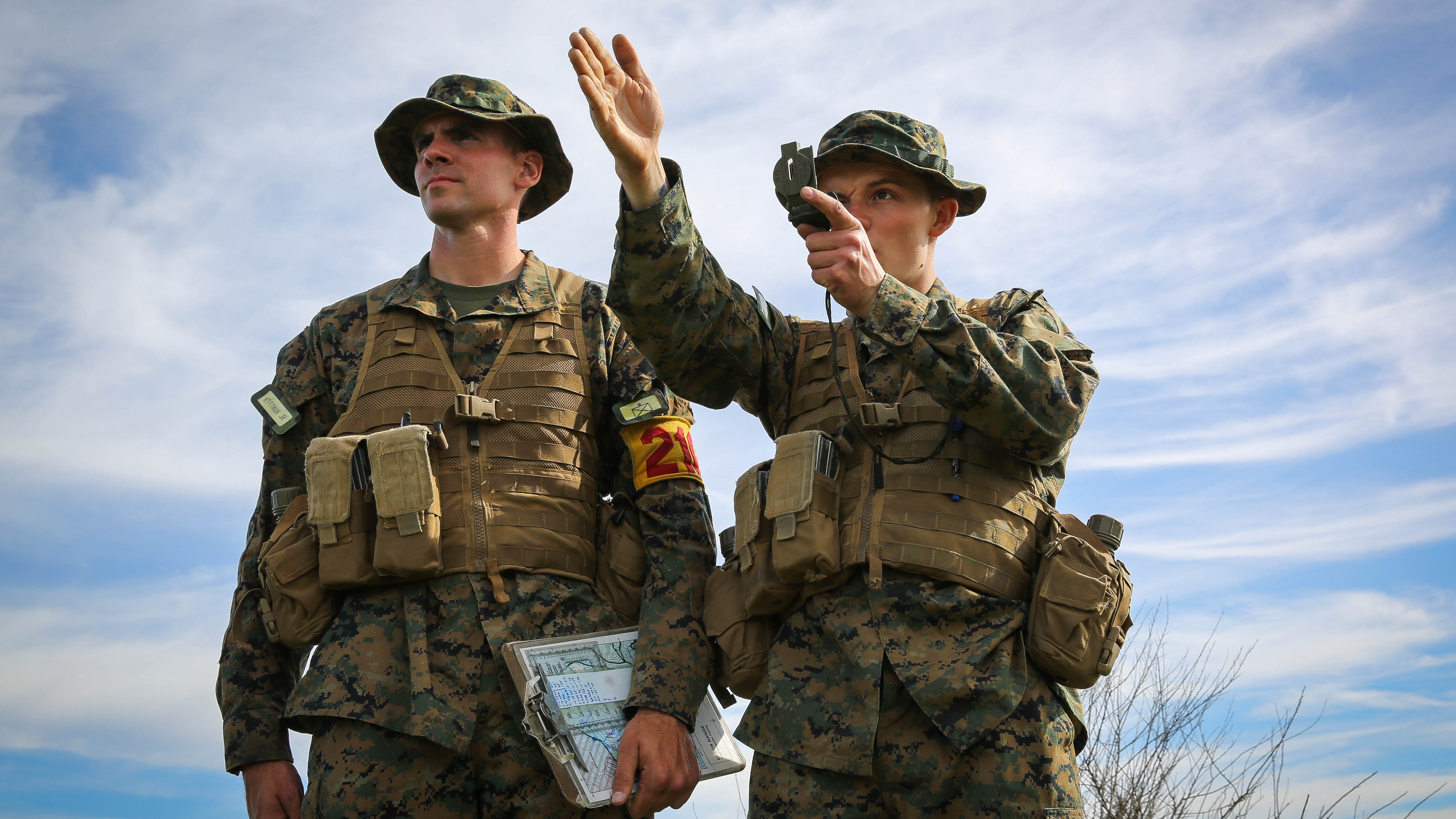Echo Company finds mark during land navigation training