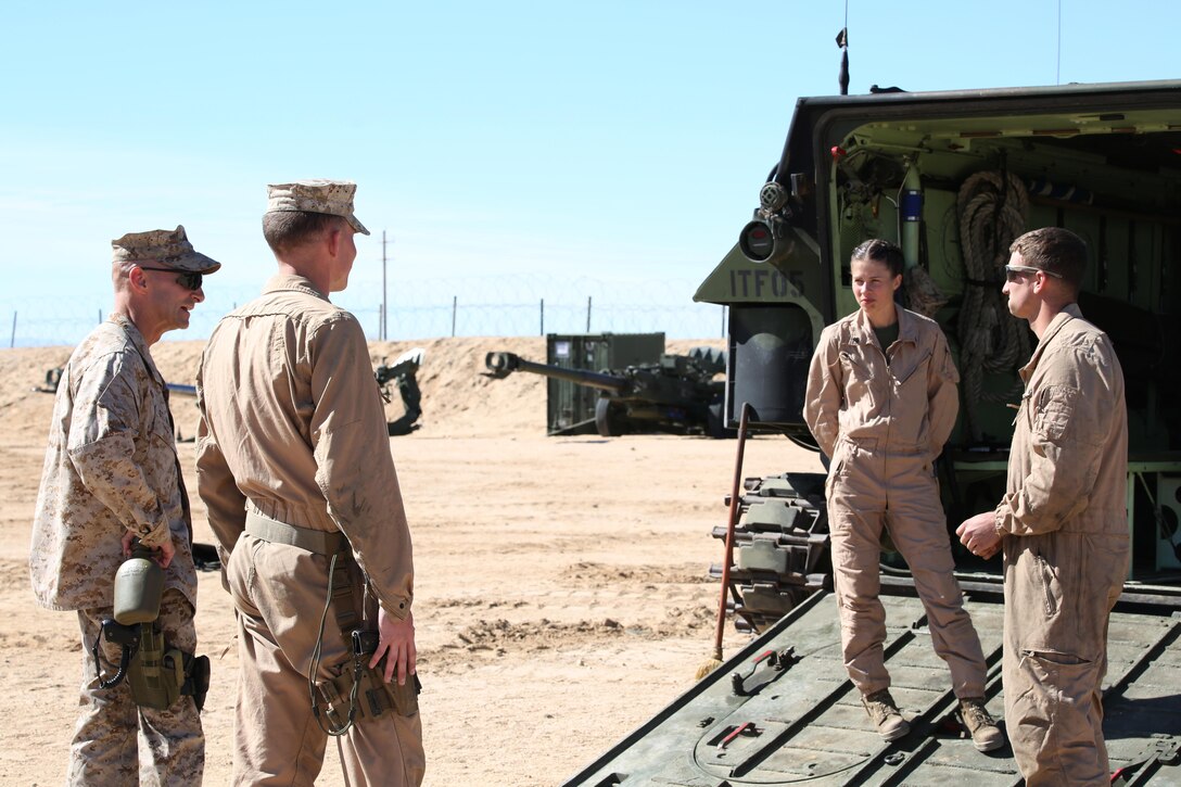 Integrated Task Force AAV Platoon practices tactical maneuvers