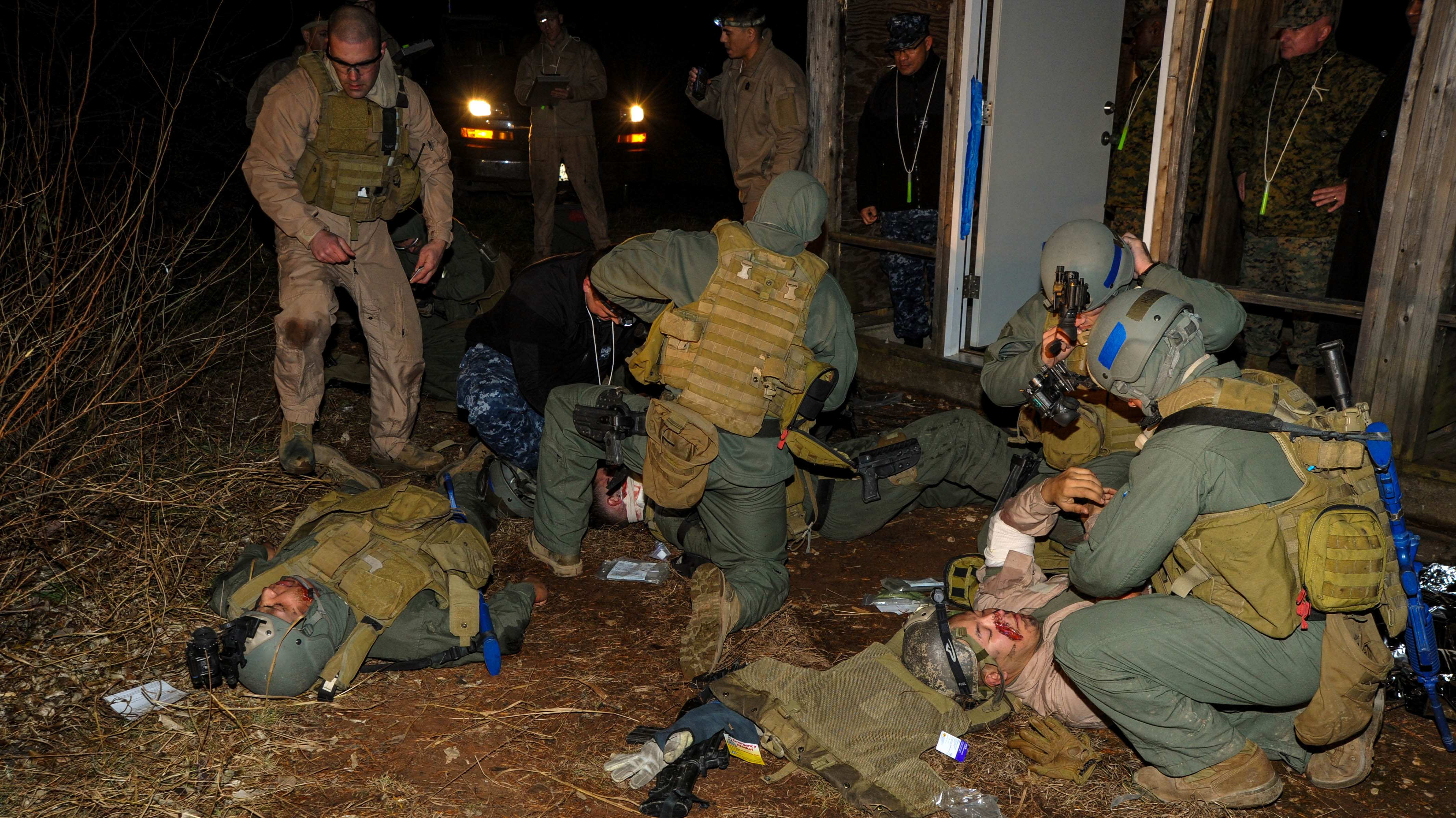 Methods of Entry School conducts nighttime emergency response exercise