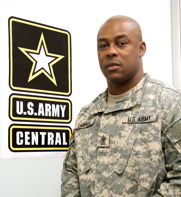 Army 1st Sgt. Nathaniel A. Campbell, senior enlisted advisor for ...