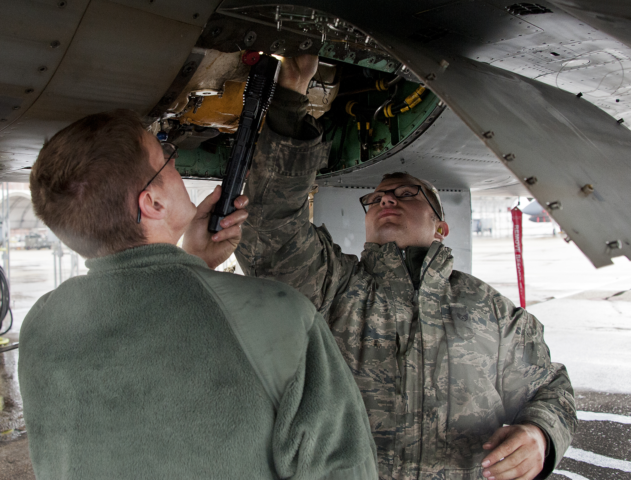 Maintainers perform Eagle inspections, routine recovery