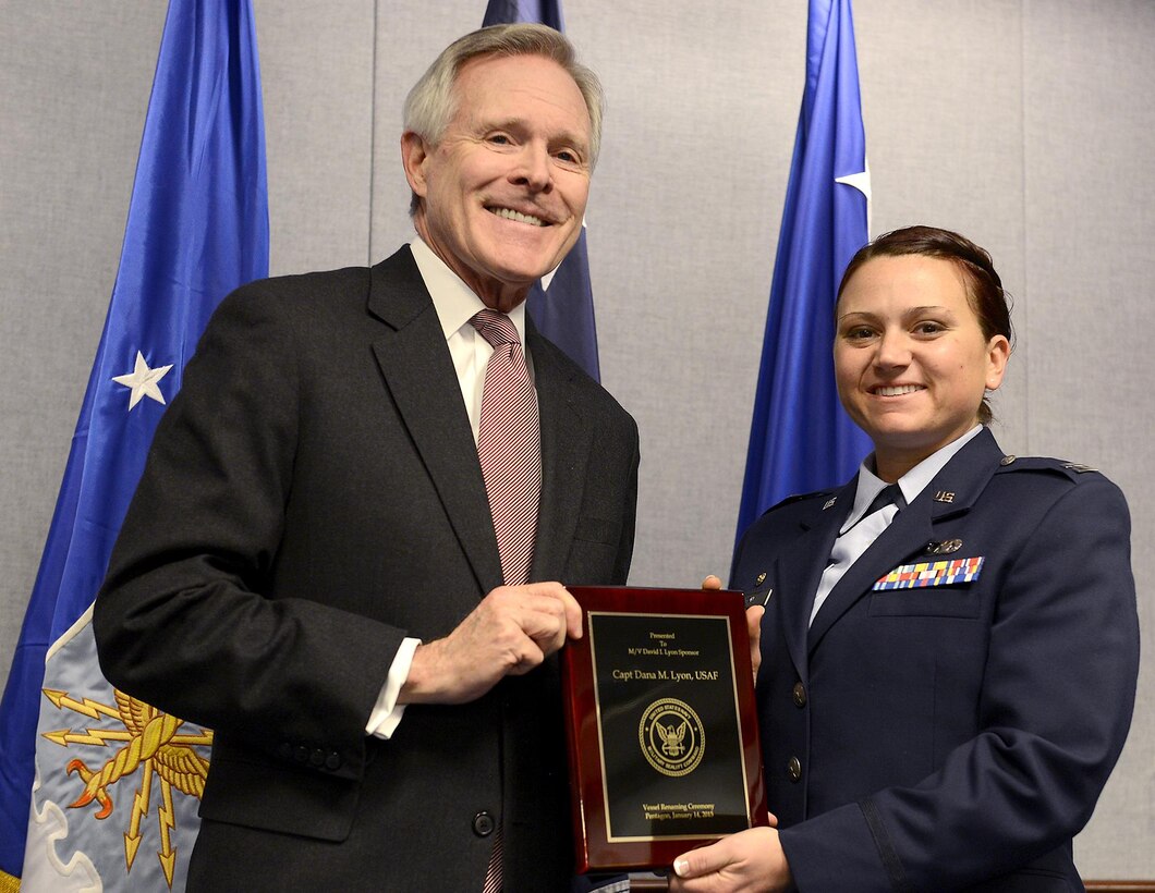 SecAF Renames AF Ship, M/V Capt. David Lyon