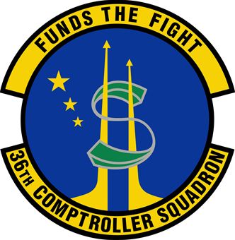 36th Comptroller Squadron Official Patch