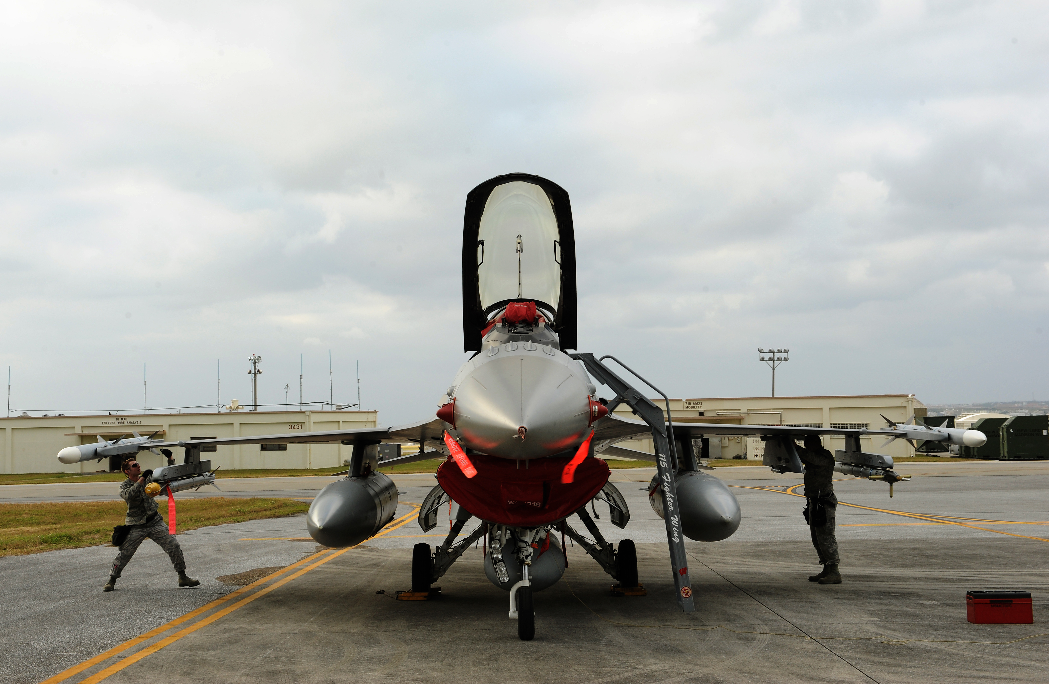 115th FW F-16s arrive at Kadena