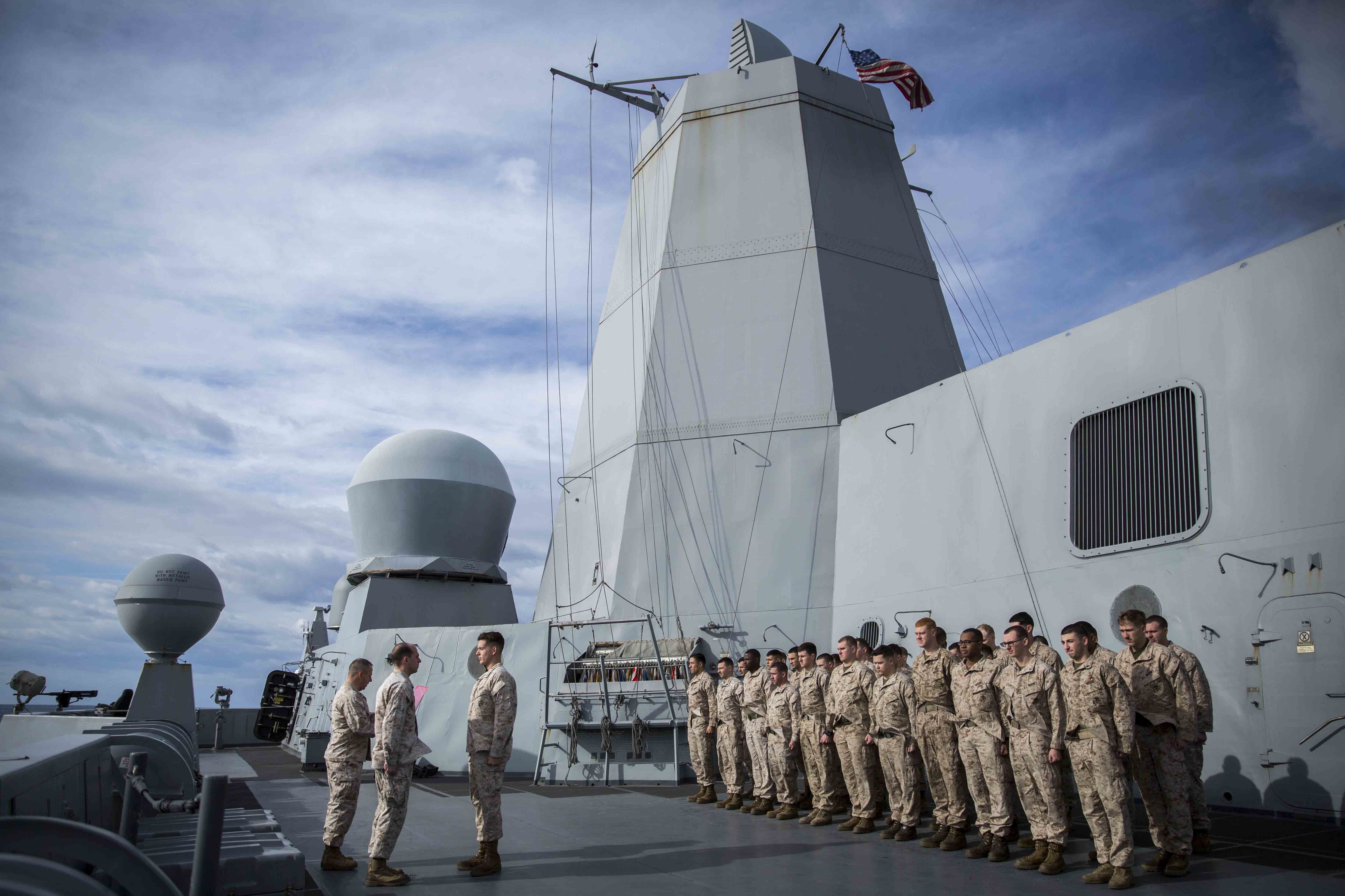 24th MEU Promotion-At-Sea