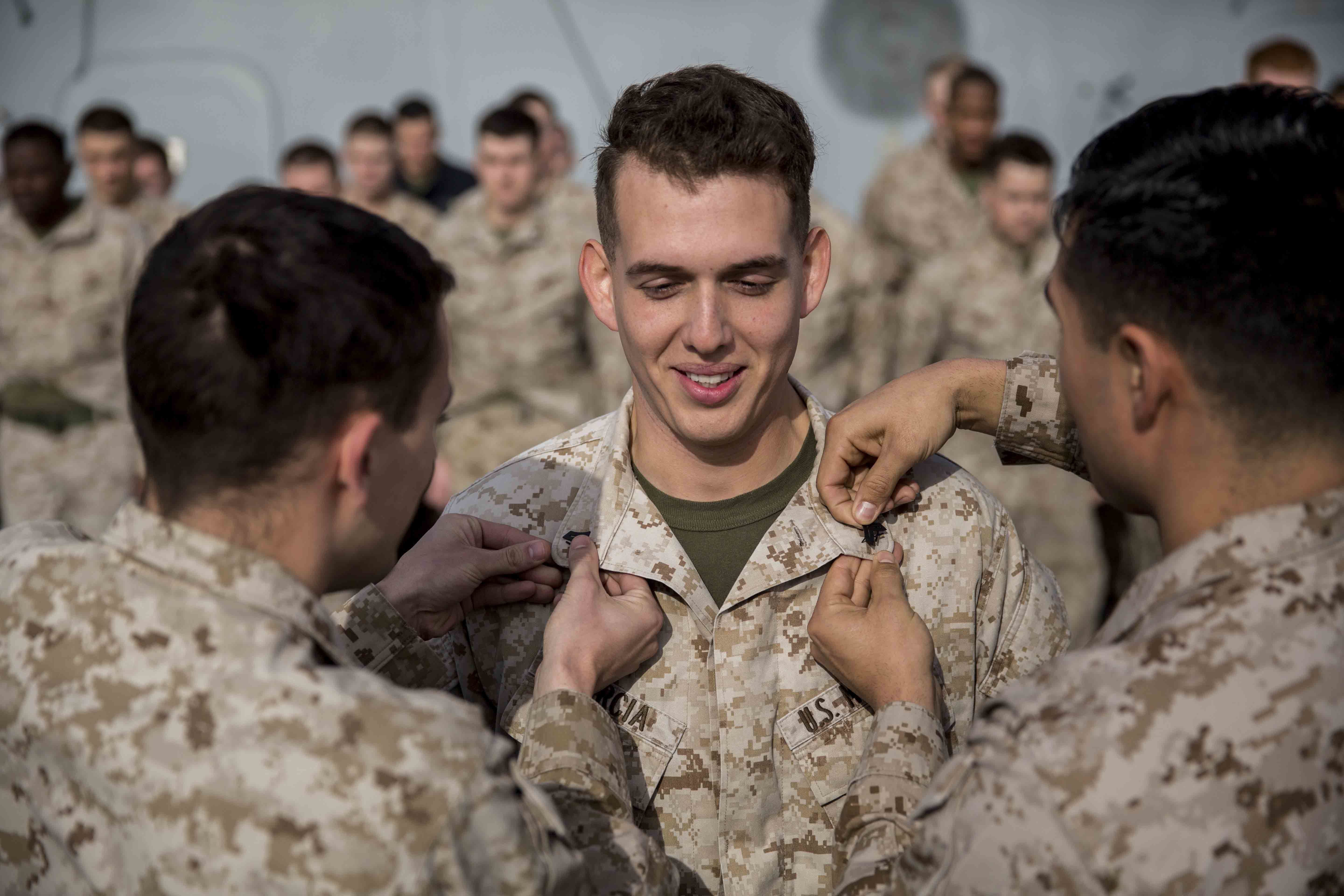 24th MEU Promotion-At-Sea